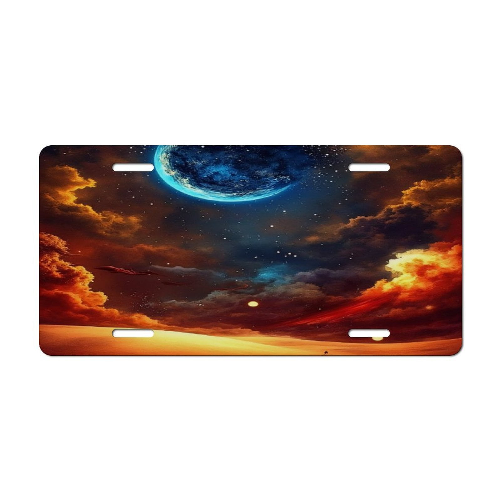 Galaxy Clouds Sunset Car Decorative Front License Plate,Vanity Tag ...