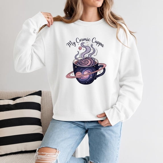 Galaxy Coffee Pullover Featuring Cosmic Space Theme, Clean Celestial ...