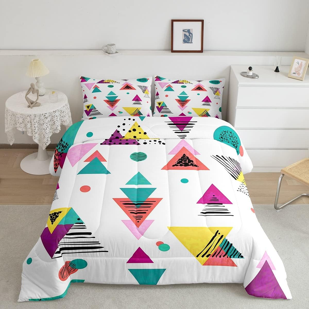 Galaxy Comforter Set Size Blue Purple Starry Sky Quilted Duvet Vintage ...