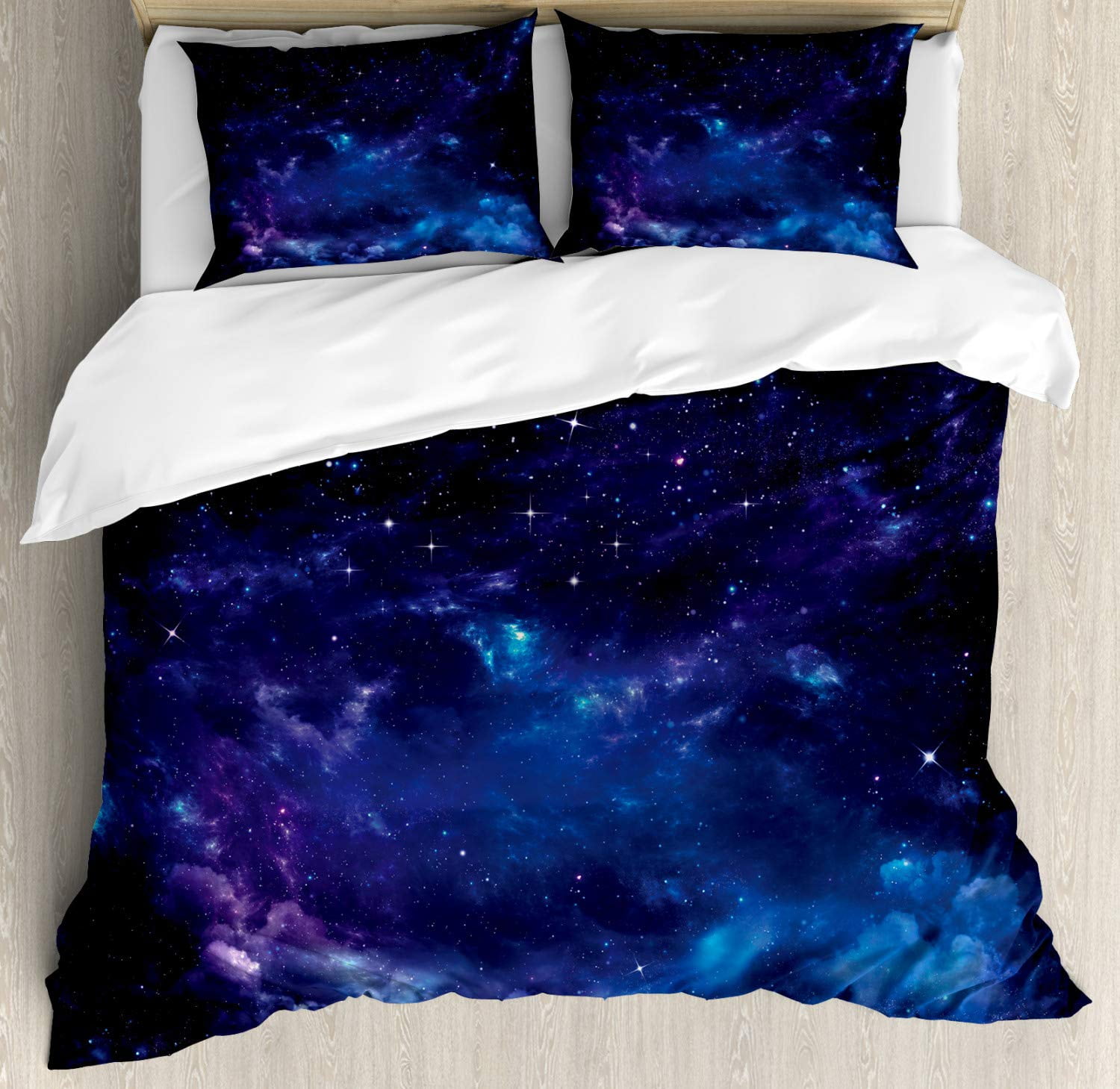 Galaxy Comforter Sets 3D Outer Space Themed Bedding All-Season Quilted ...