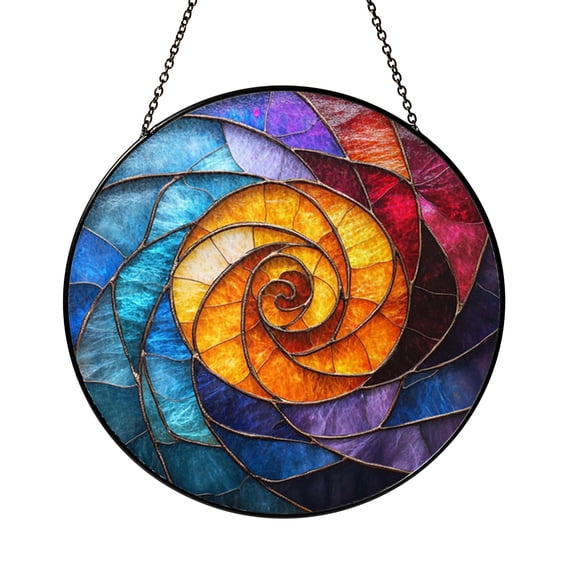 Galaxy Cosmos Astronomy Stained Glass Suncatcher, Night Sky Window ...