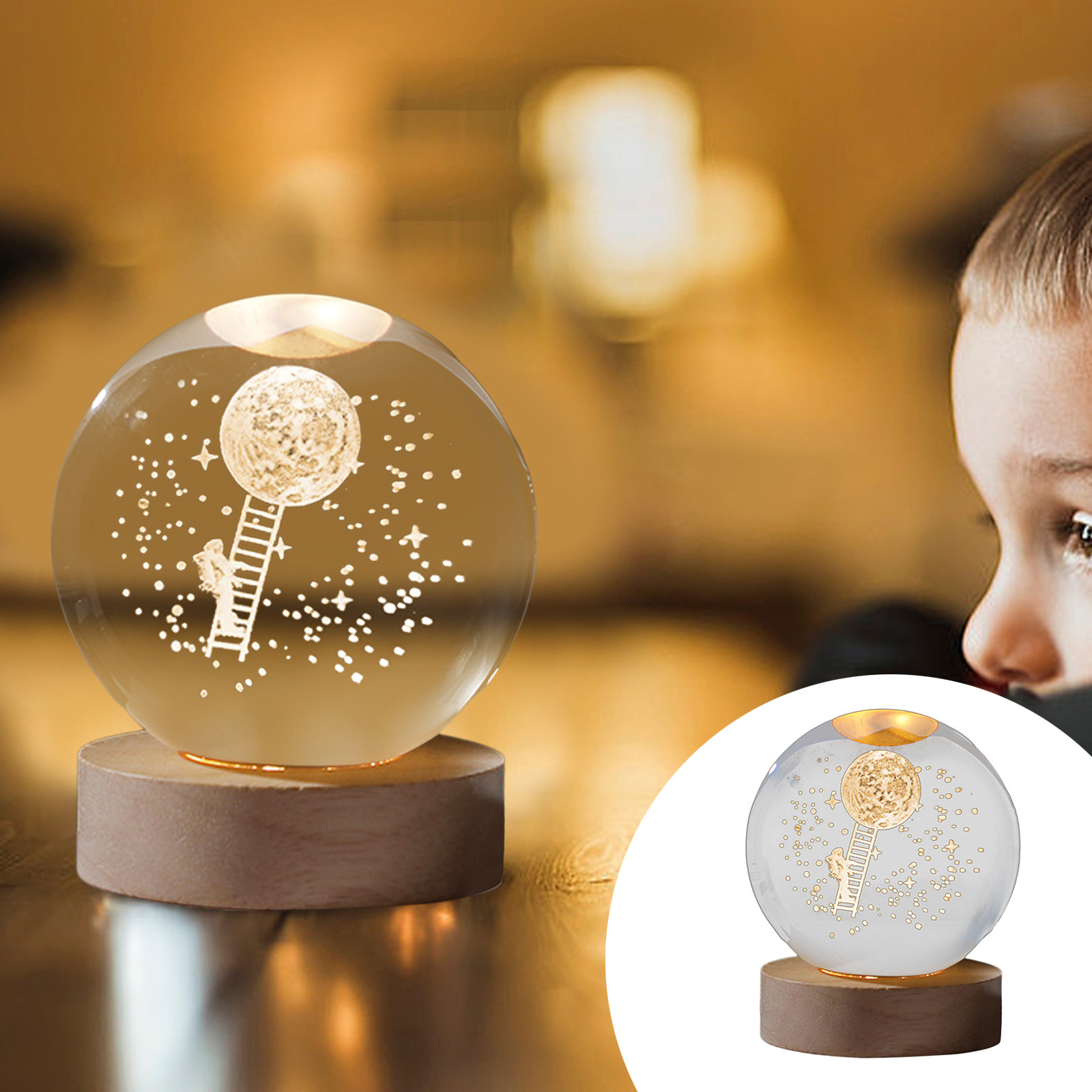 Galaxy Night Light With Colorful Led Base Decorative Galaxy Lamp For ...