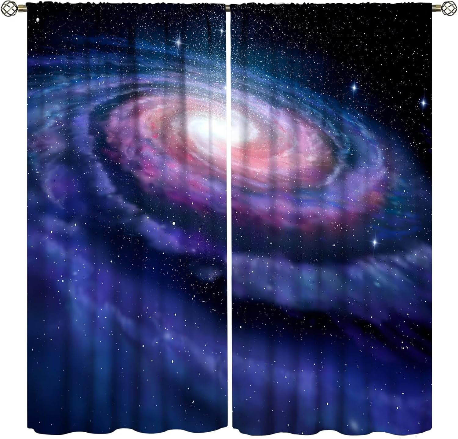 Galaxy Curtains Outer Space Universe Nebula Starry Sky Solar Planet ...