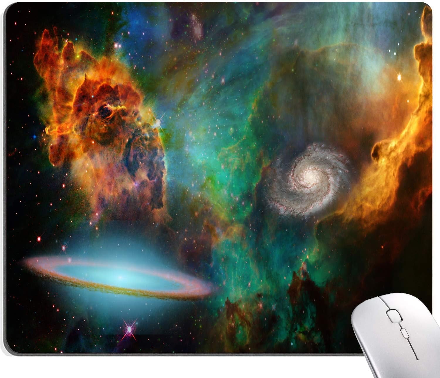Galaxy Deep Space Mouse Pad Square Waterproof Mouse Pad with NonSlip ...