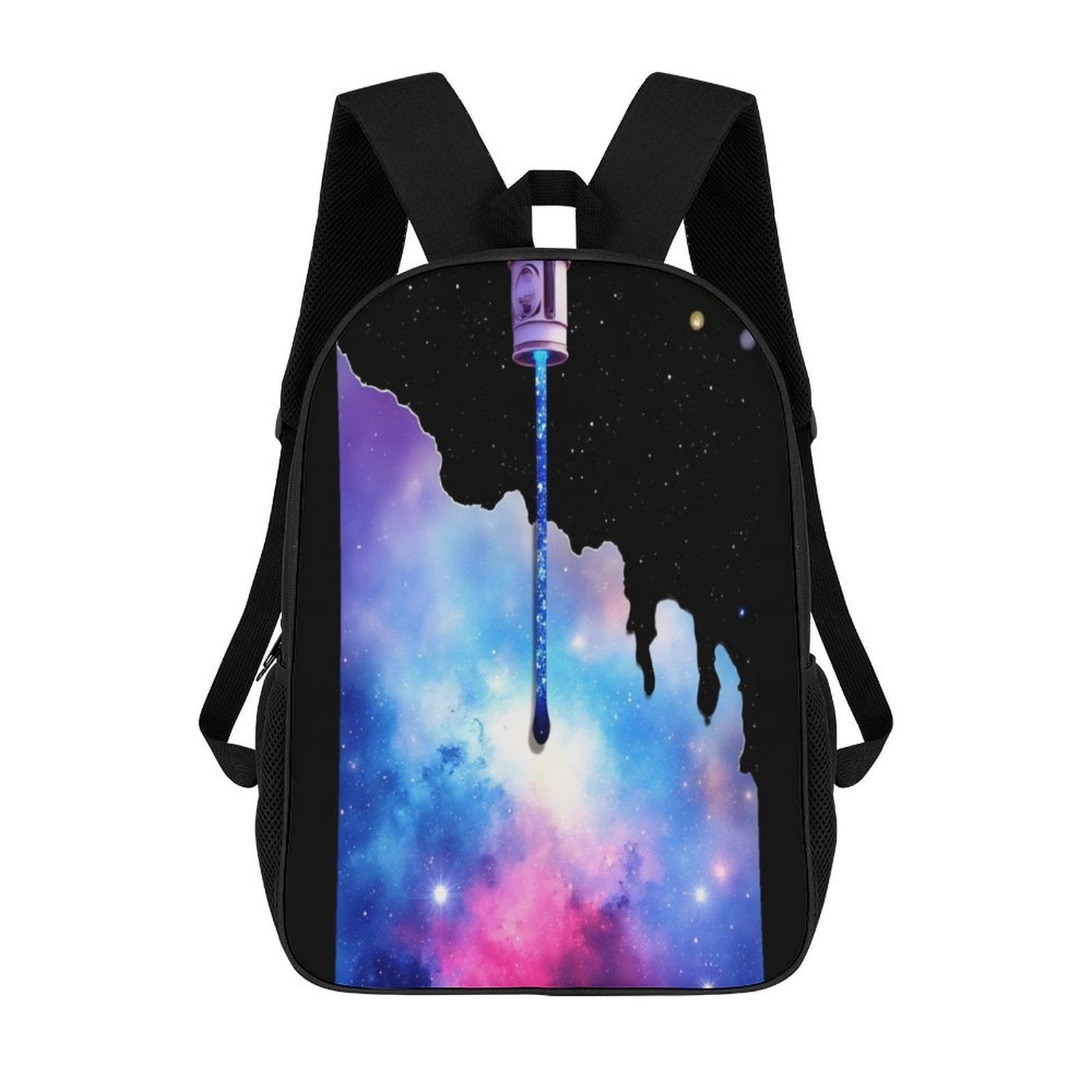 Galaxy Drip Art Print 3D Print 17in adolescent backpack Bags knapsack ...