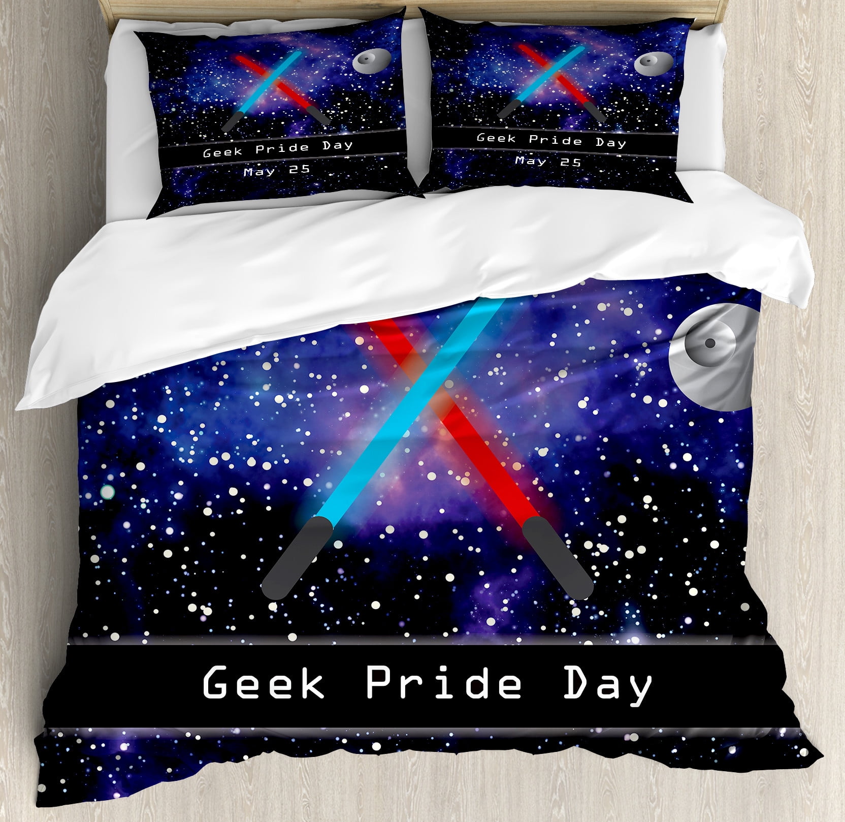 Galaxy Duvet Cover Set, Gift for Geek Pride Day May 25 Stars Galaxy ...