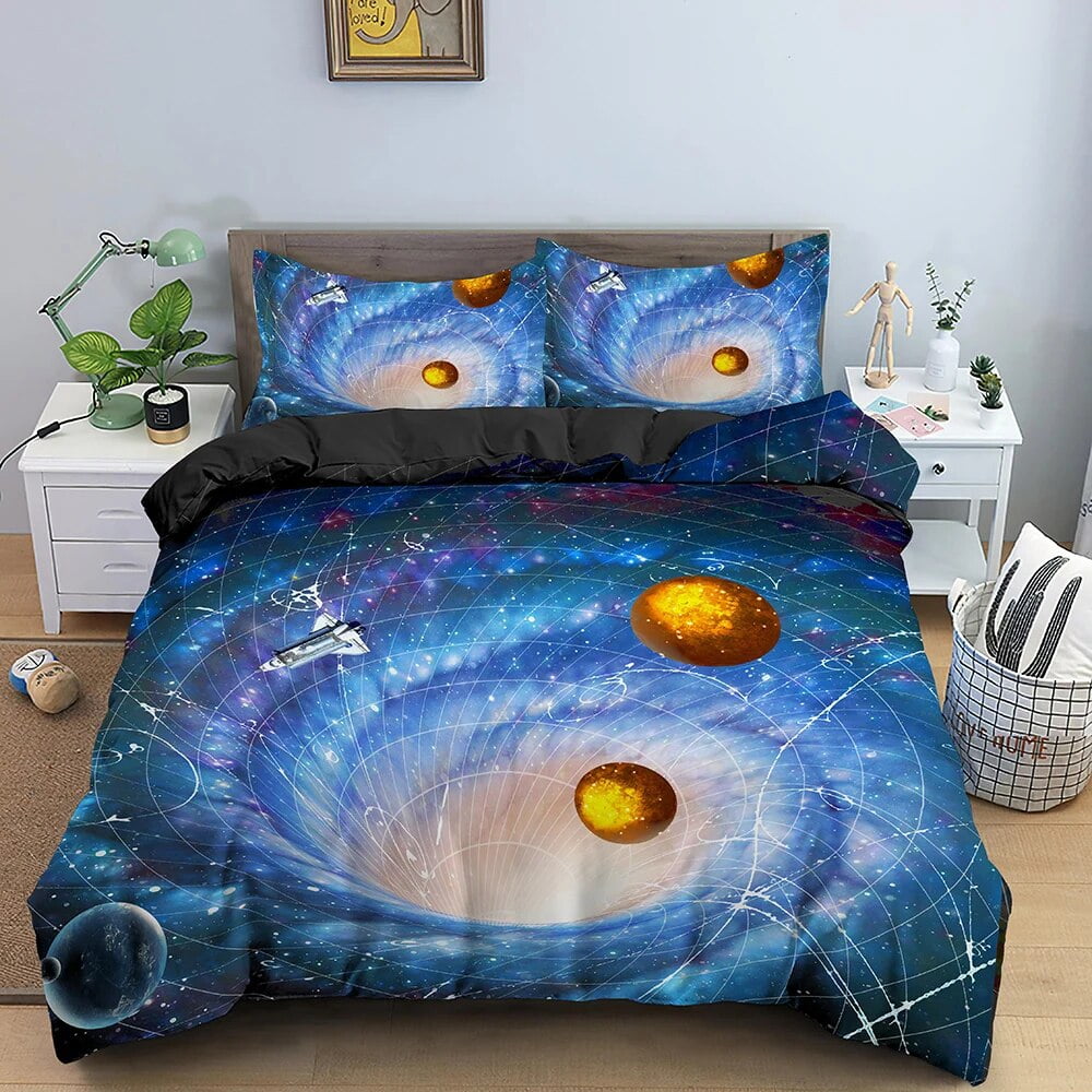 Galaxy Duvet Cover Set Single Double King Size 2/3pcs Bedding Set ...
