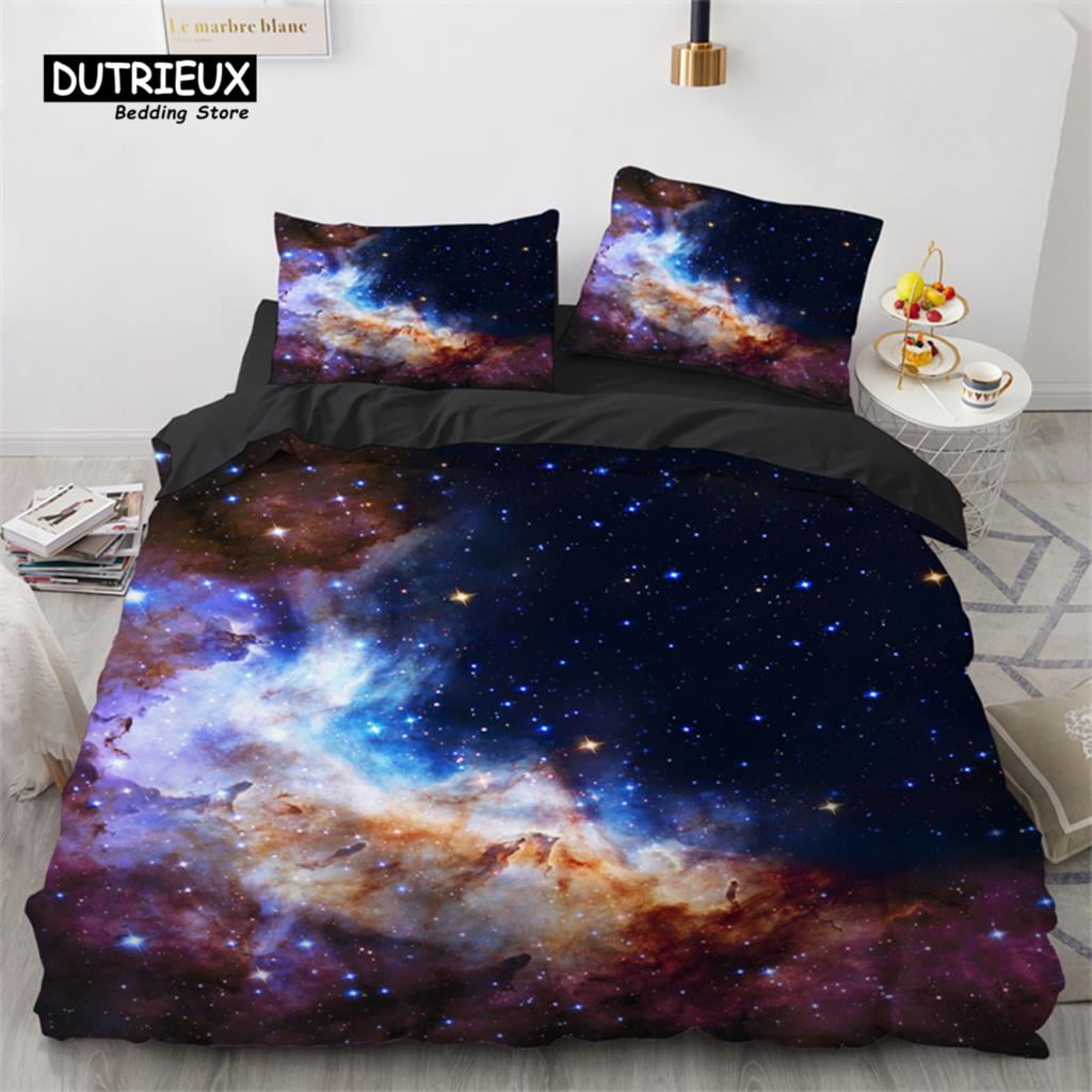 Galaxy Duvet Cover Twin King Size For Teens Kids Boys Starry Sky ...