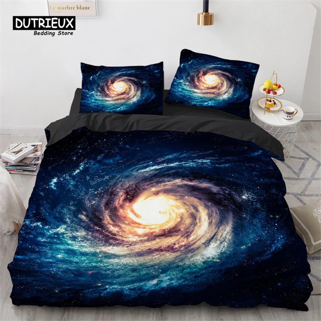 Galaxy Duvet Cover Twin King Size For Tes Kids Boys Starry Sky Bedding ...