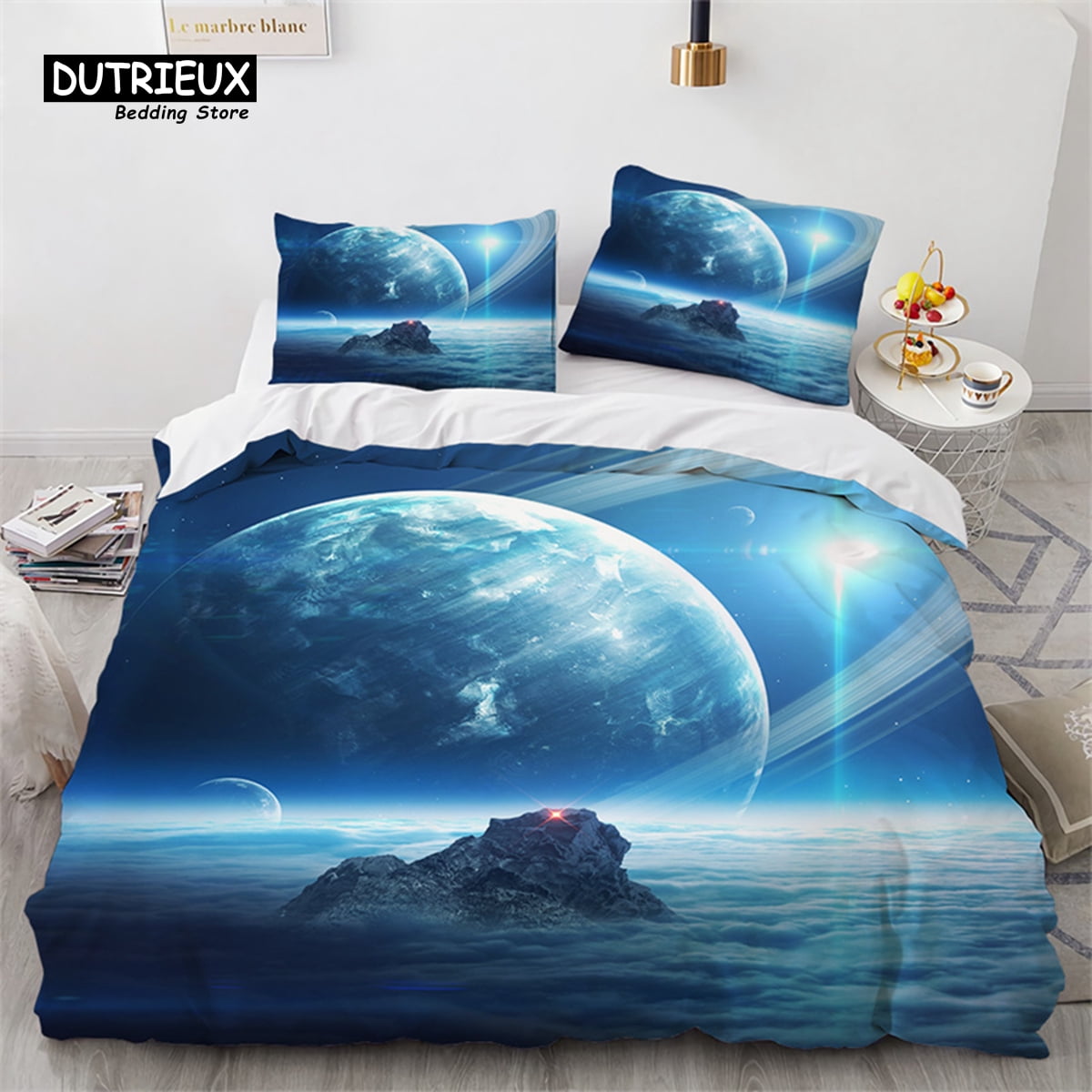 Galaxy Duvet Cover Twin King Size For Tes Kids Boys Starry Sky Bedding ...