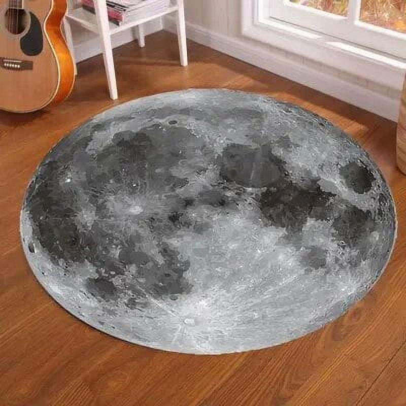 Galaxy Earth Moon Circular Carpet Home Living Room Bedroom Children's ...