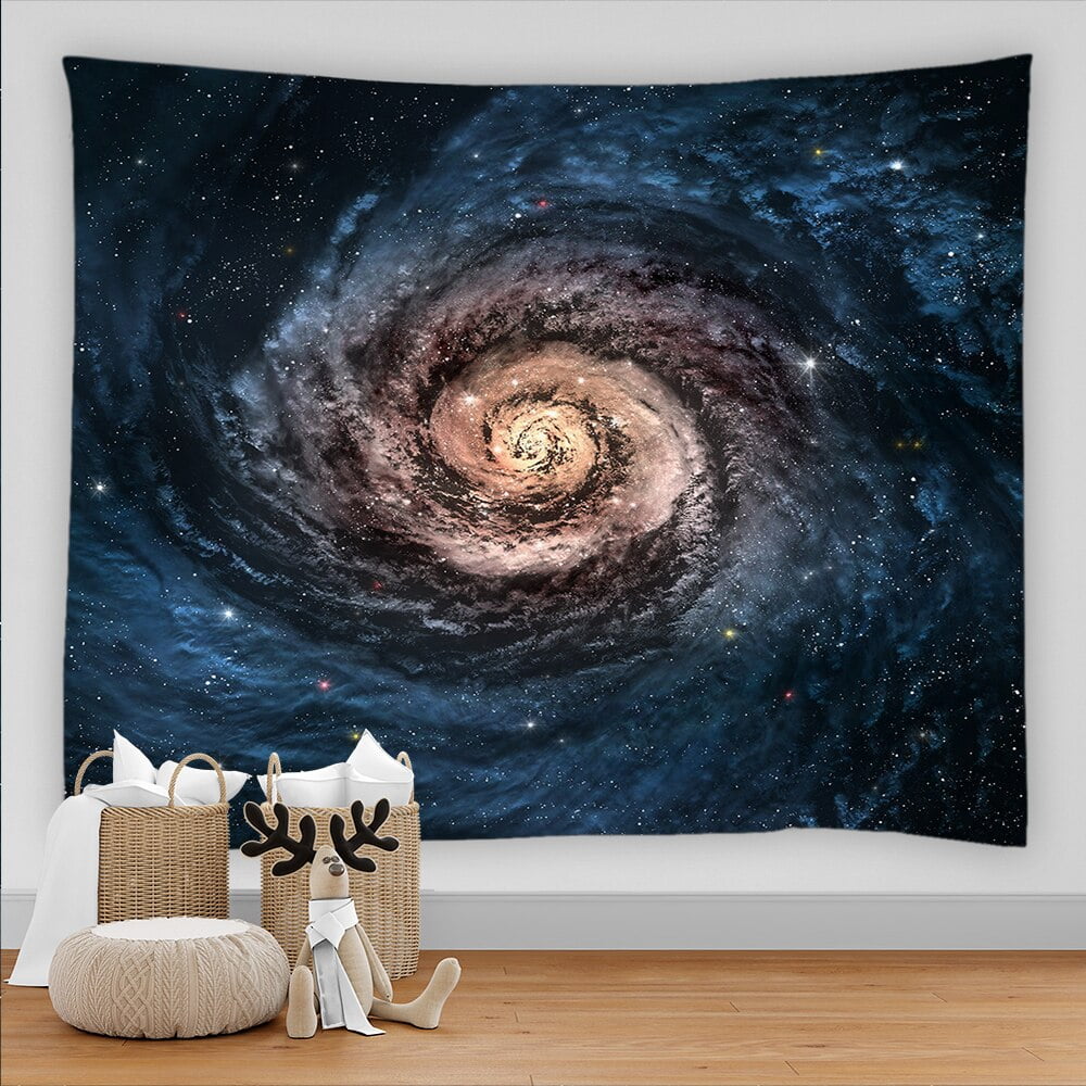 Galaxy Earth Tapestry Wall Hanging Forest Tree Landscape Hippie ...