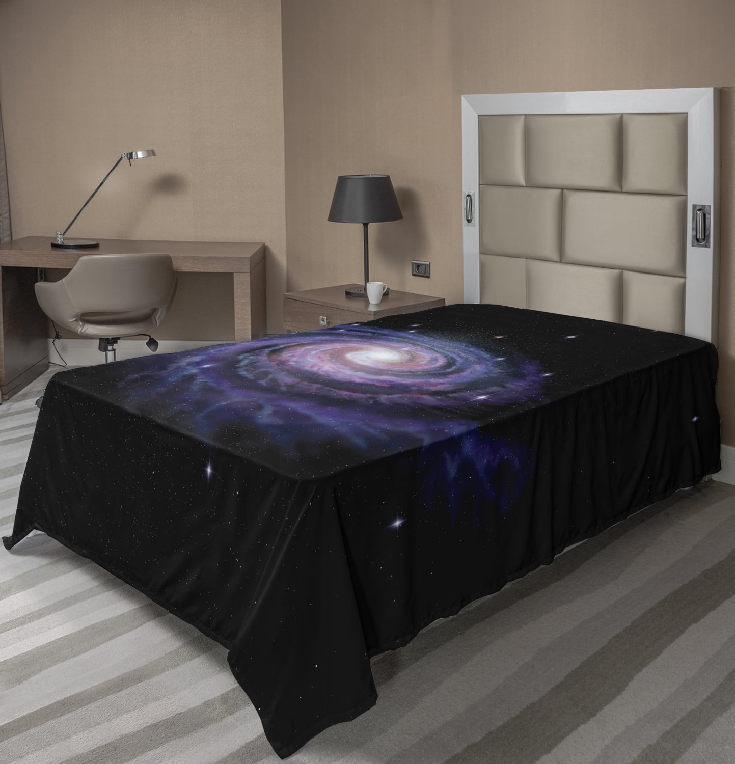 Galaxy Flat Sheet, Celestial Dust Votex Spiral Galaxy Nebula Fantasy ...
