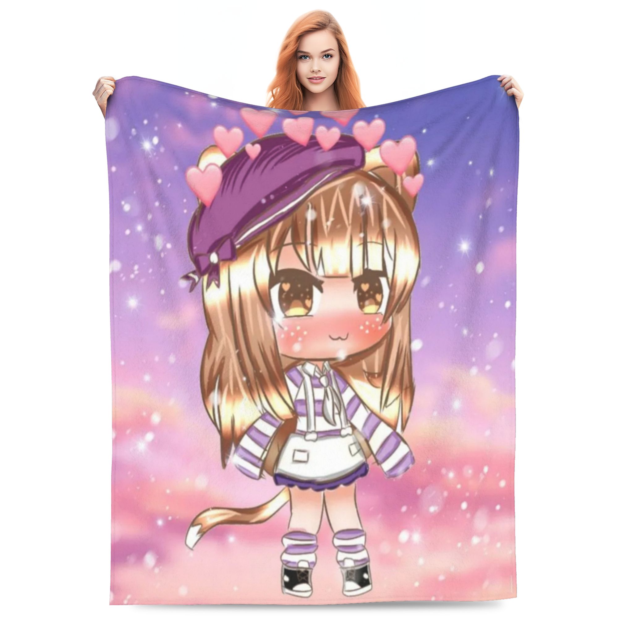 Galaxy Gacha Life 3D Printing Blanket, Lightweight Throw Blankets ...