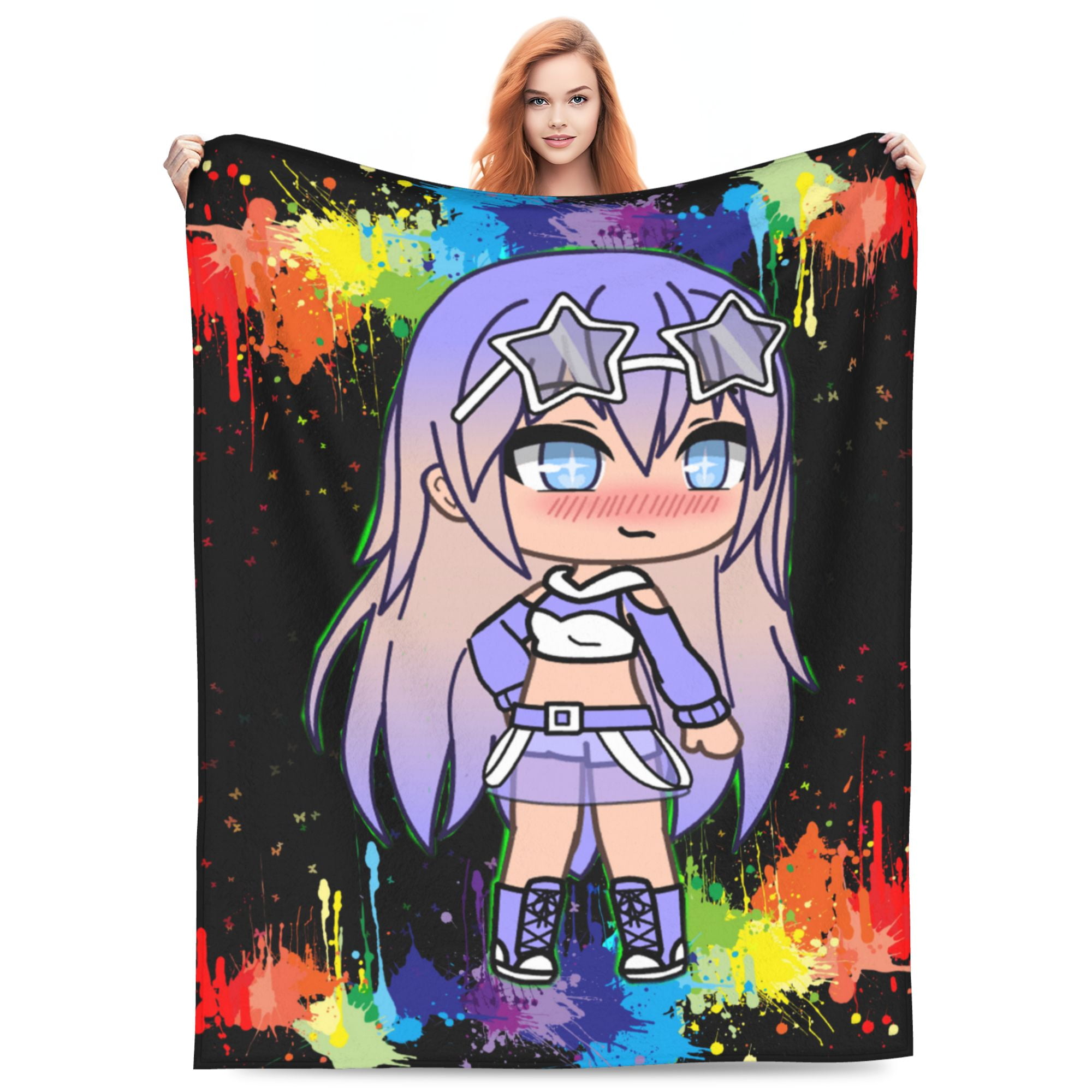 Galaxy Gacha Life 3D Printing Blanket, Lightweight Throw Blankets ...