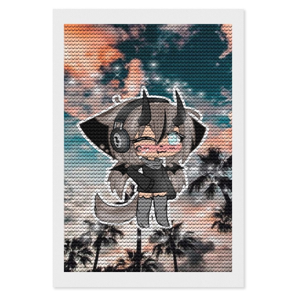 Galaxy Gacha Life Diamond Art Kits for Adults Kids,DIY 5D Round Full ...