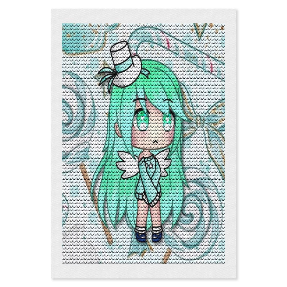 Galaxy Gacha Life Diamond Art Kits for Adults Kids,DIY 5D Round Full ...