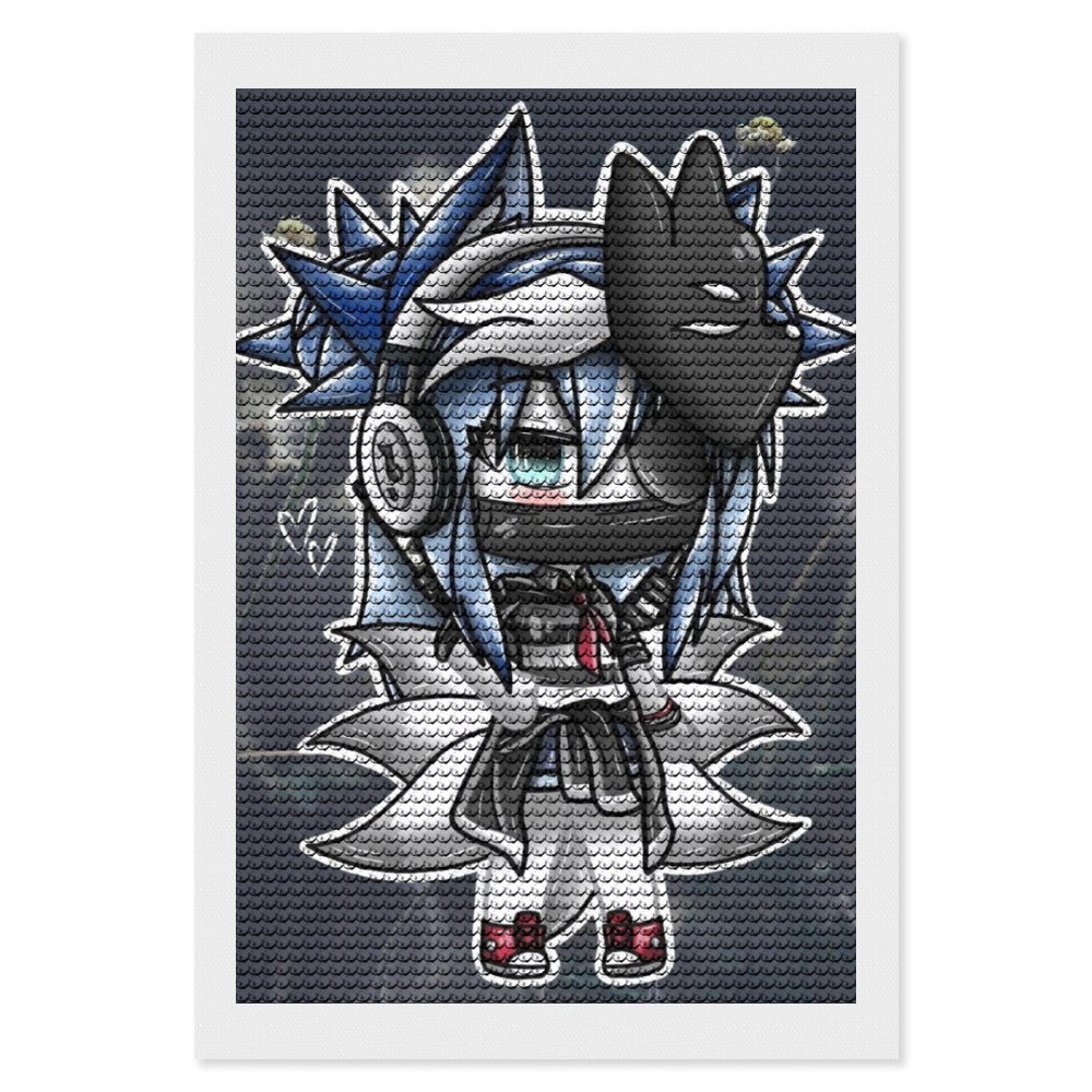 Galaxy Gacha Life Diamond Art Kits for Adults Kids,DIY 5D Round Full ...