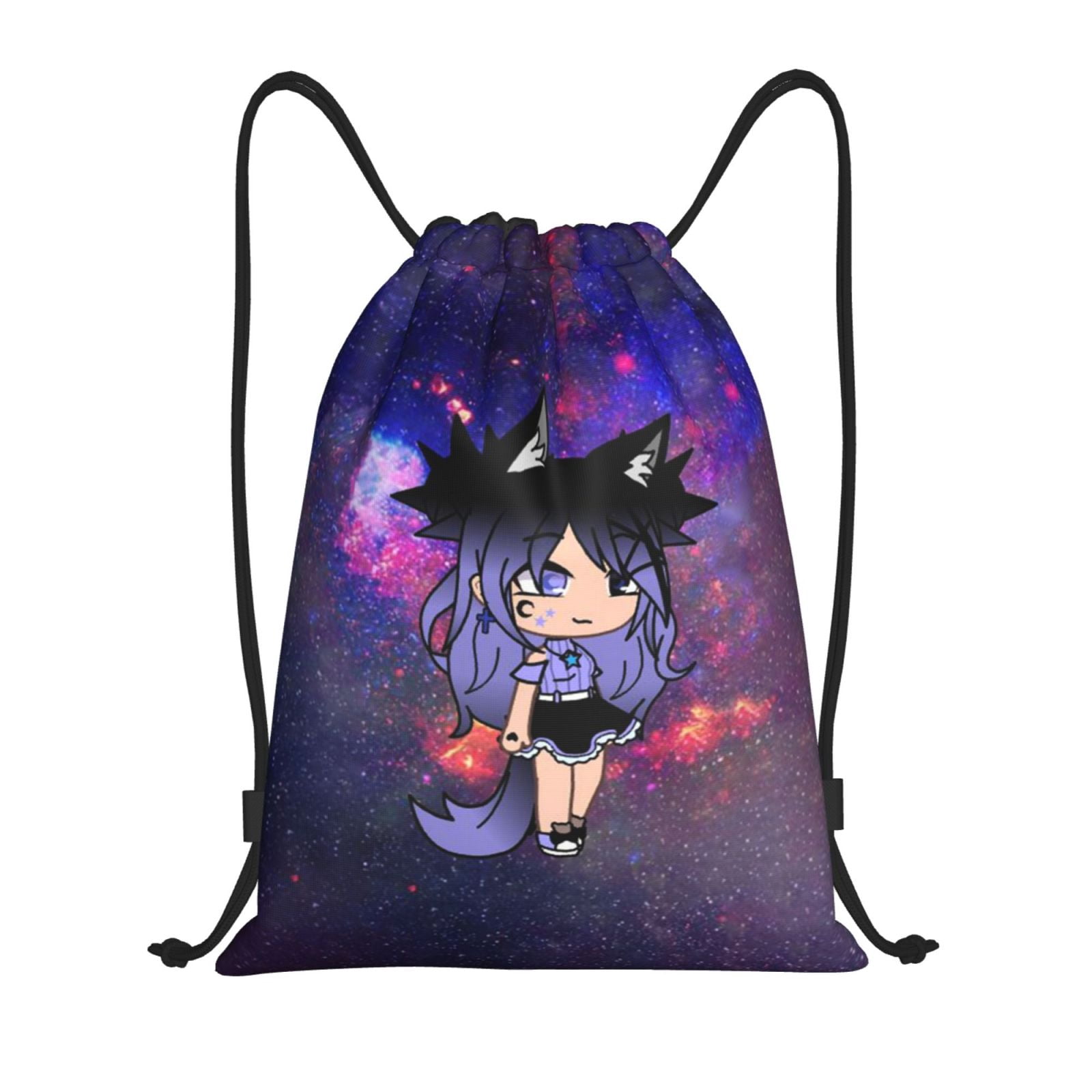 Galaxy Gacha Life Drawstring Bags Unisex Drawstring Back-pack Daypack ...