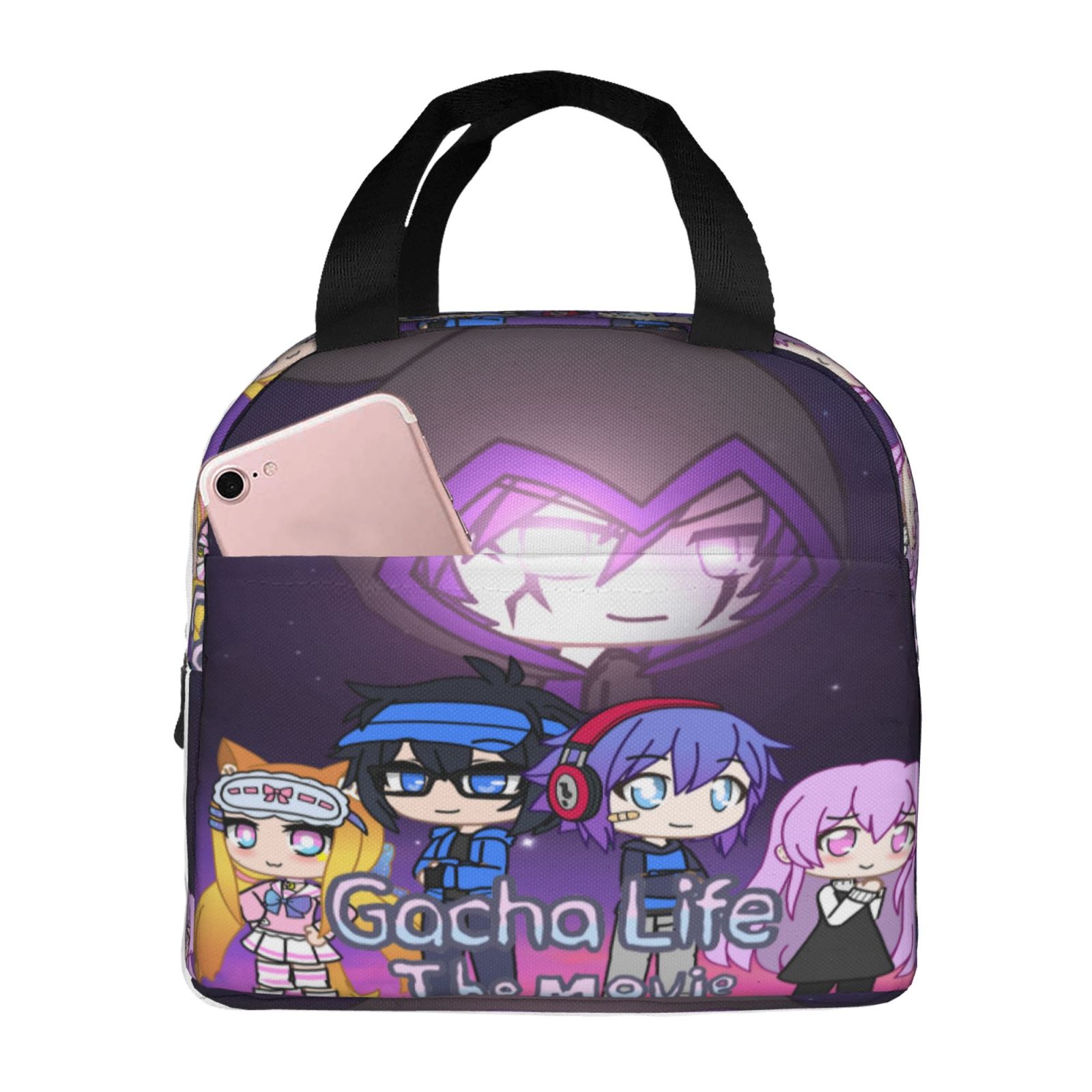 Galaxy Gacha Life Lunch Bag Cute Lunch Box Insulated Reusable Large ...