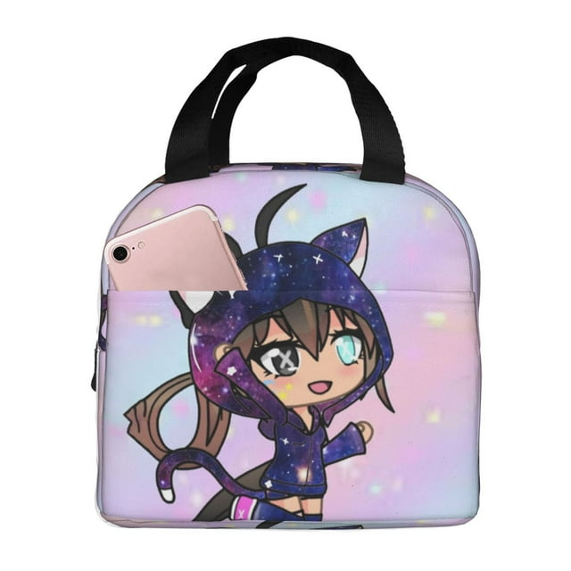 Galaxy Gacha Life Lunch Bag Cute Lunch Box Insulated Reusable Large ...