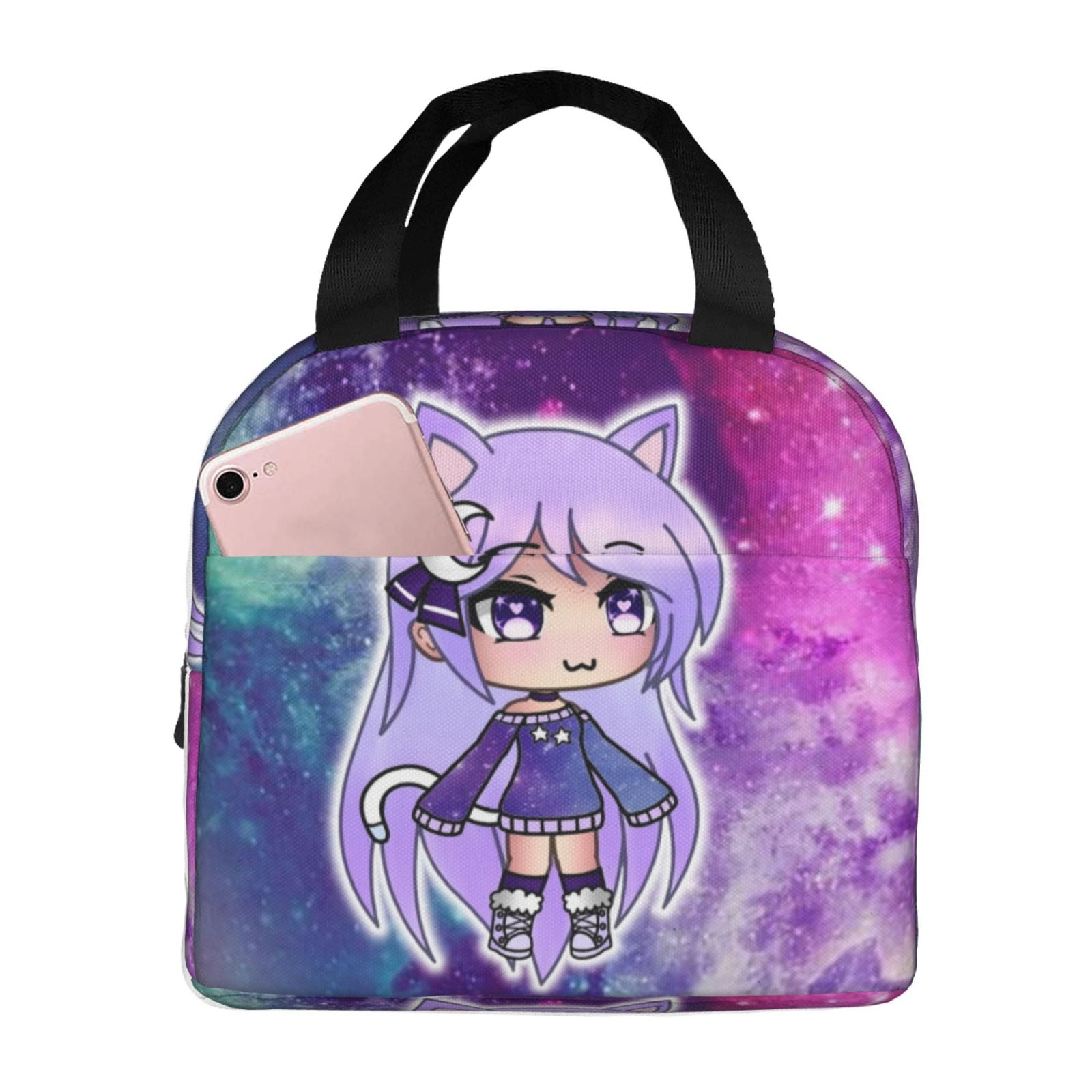 Galaxy Gacha Life Lunch Bag Cute Lunch Box Insulated Reusable Large ...