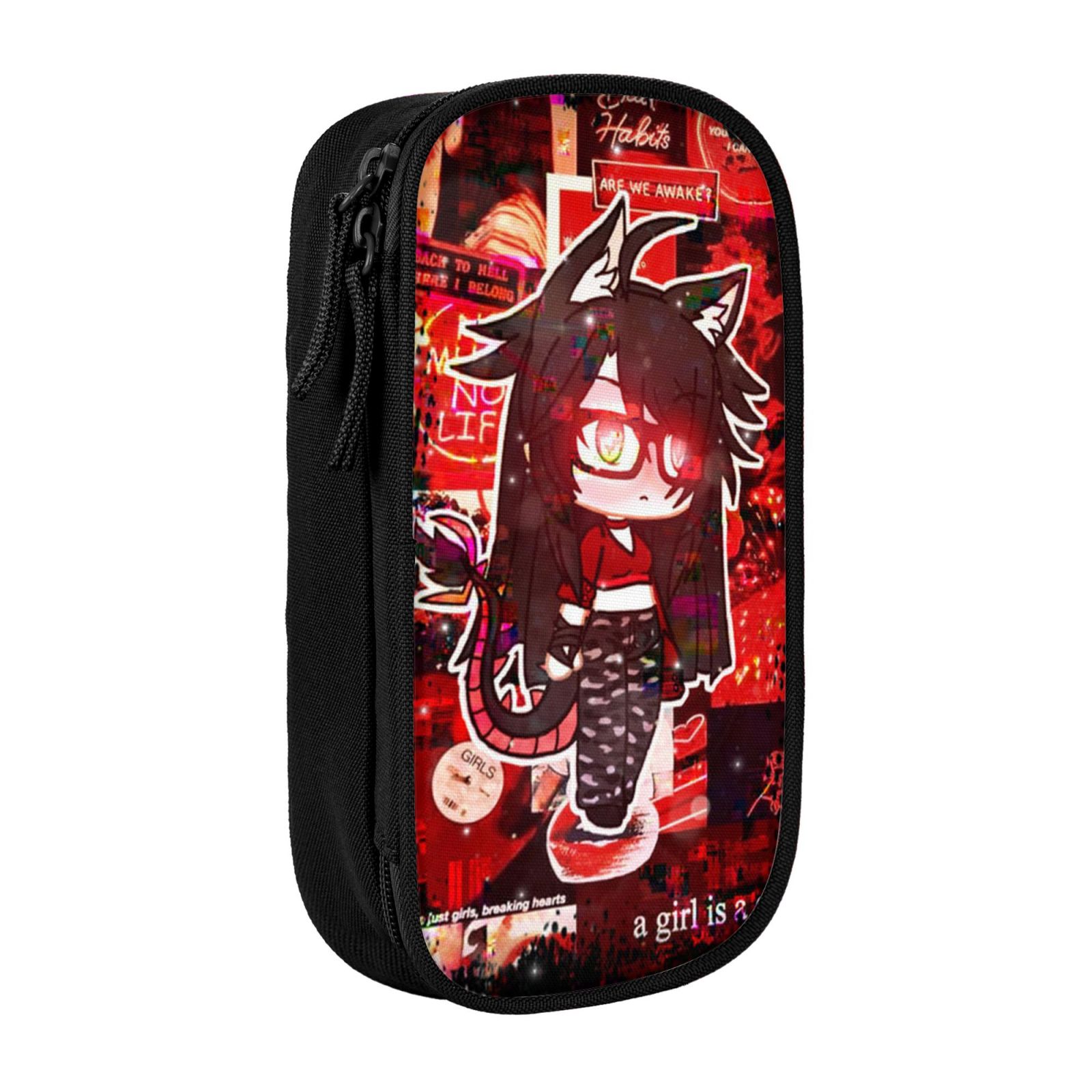 Galaxy Gacha Life Pencil Case Portable Pen Bag Pouch With Zipper For ...