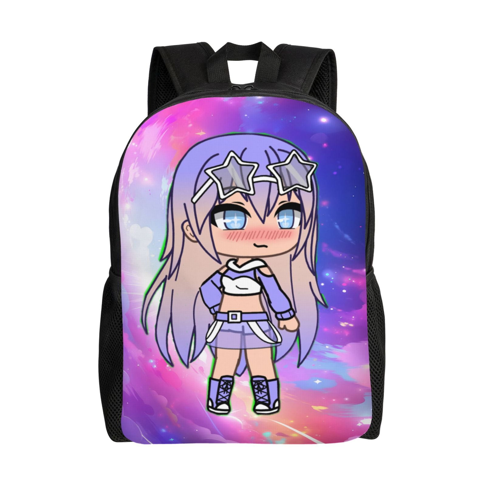 Galaxy Gacha Life Backpac 16In Bookbag Office Lightweight Shoulder Bag ...