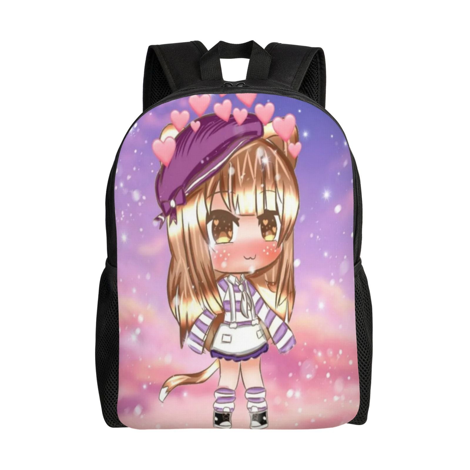 Galaxy Gacha Life Backpac 16In Bookbag Office Lightweight Shoulder Bag ...
