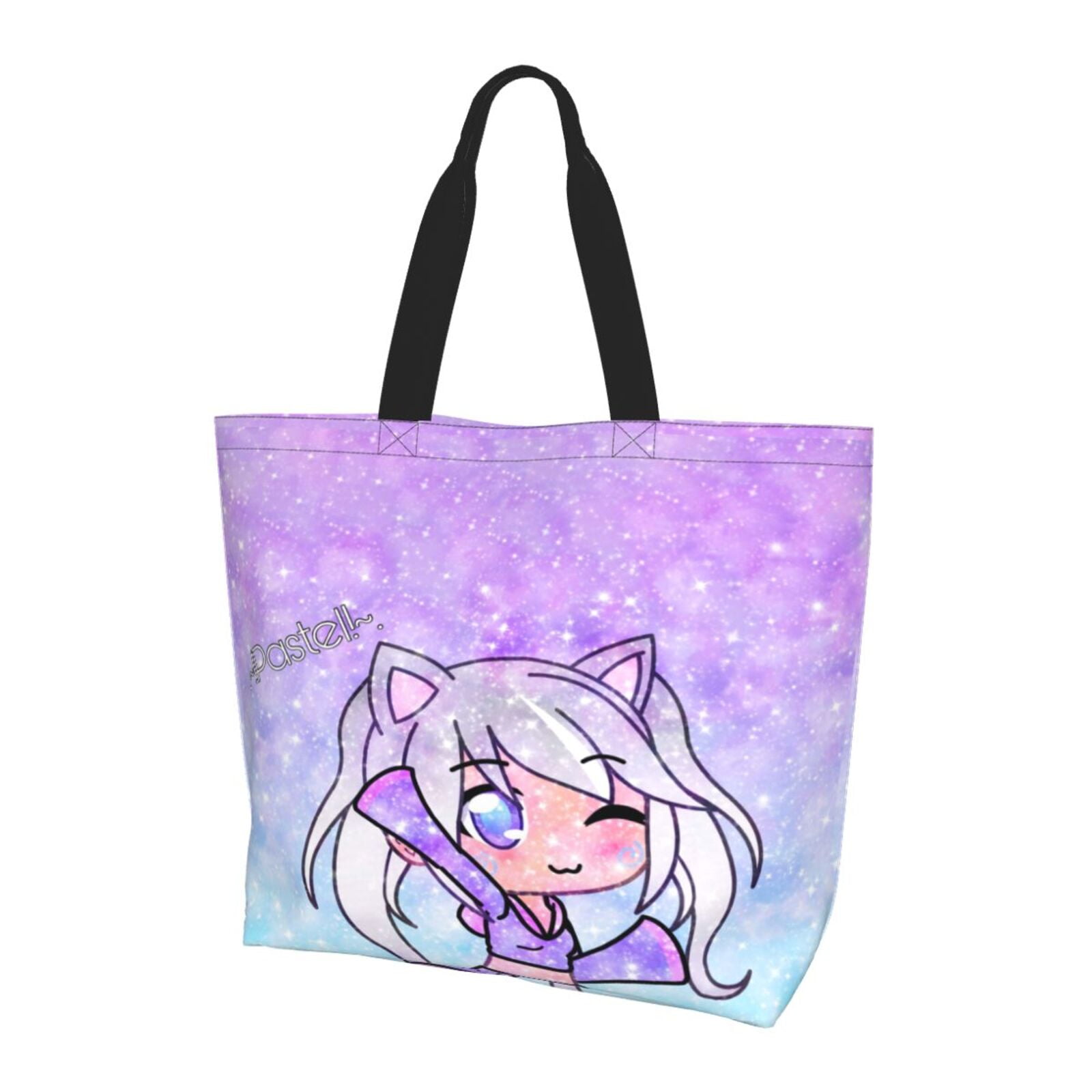 Galaxy Gacha Life Tote Bag For Women Cute Beach Bag Portable Handbag ...