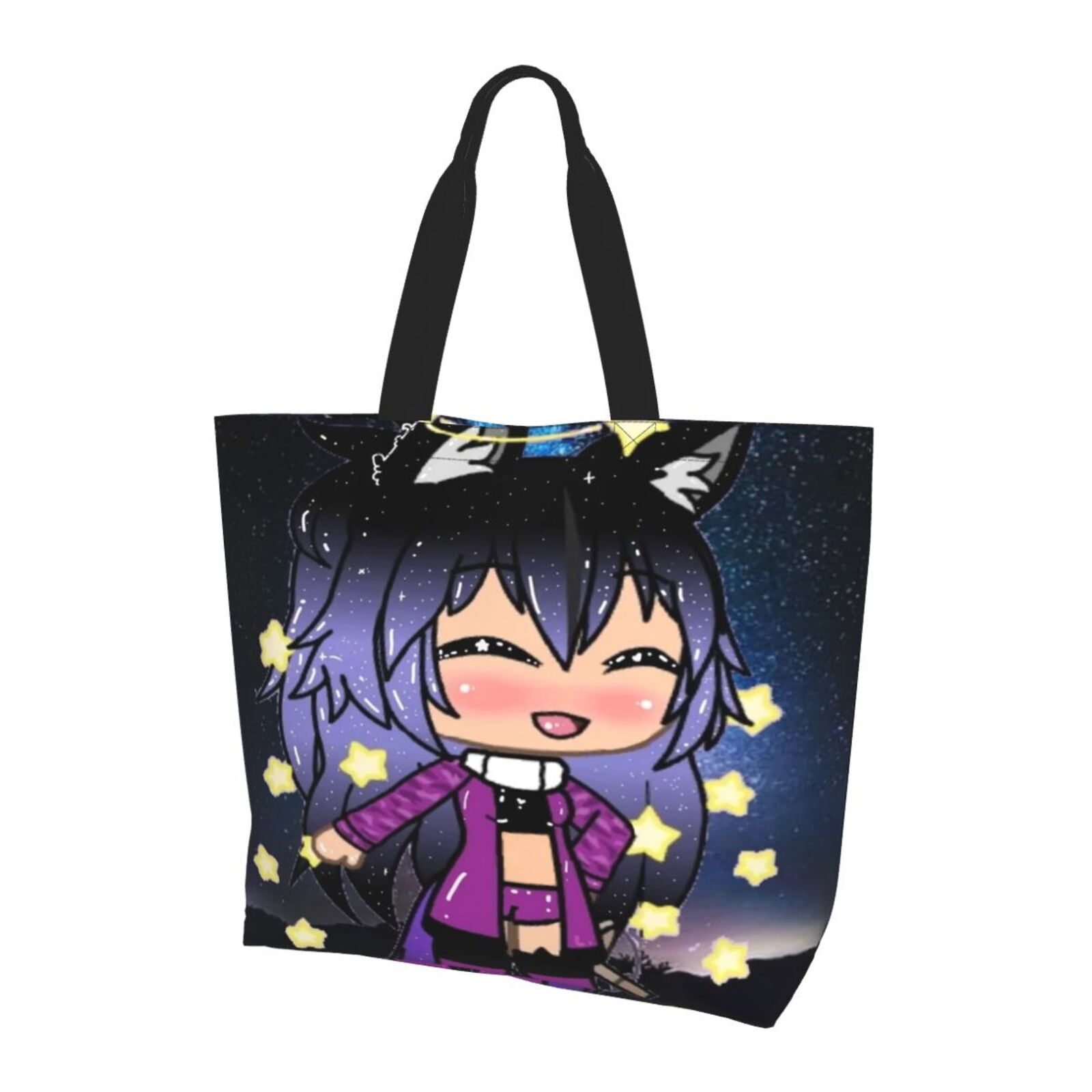 Galaxy Gacha Life Tote Bag For Women Cute Beach Bag Portable Handbag ...
