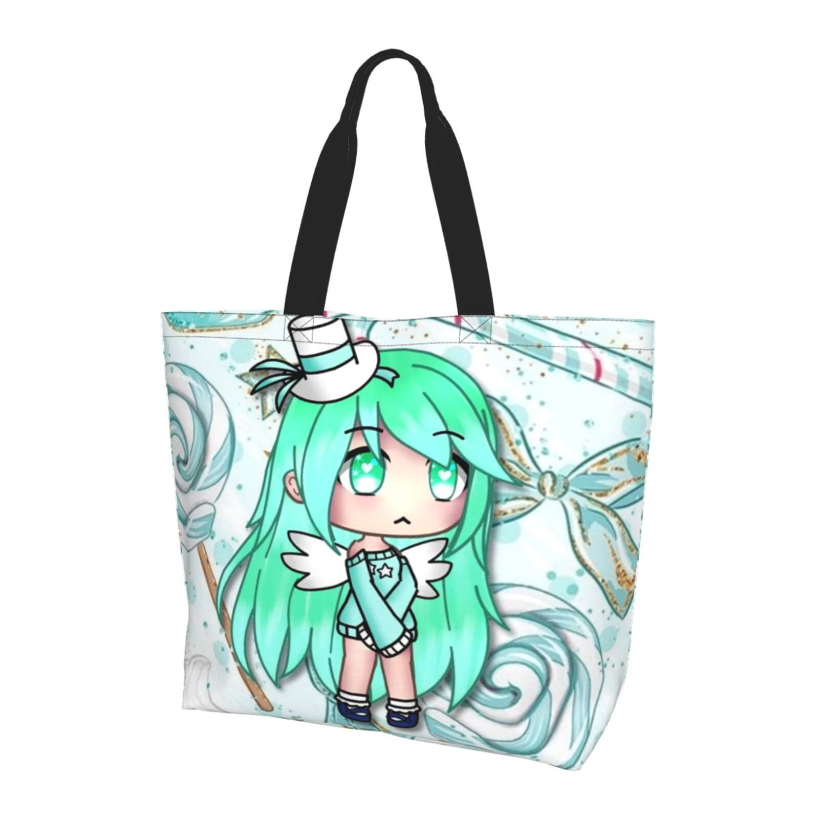 Galaxy Gacha Life Tote Bag For Women Cute Beach Bag Portable Handbag ...