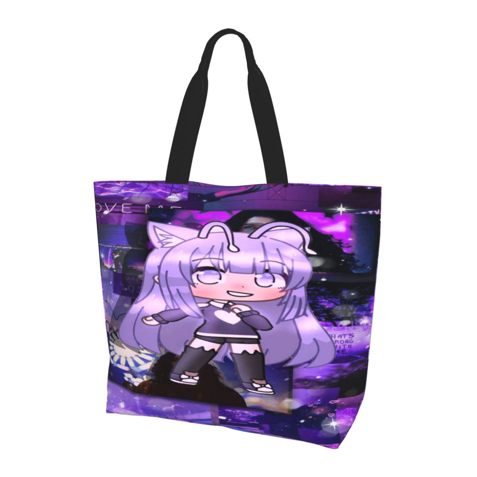 Galaxy Gacha Life Tote Bag For Women Cute Beach Bag Portable Handbag ...