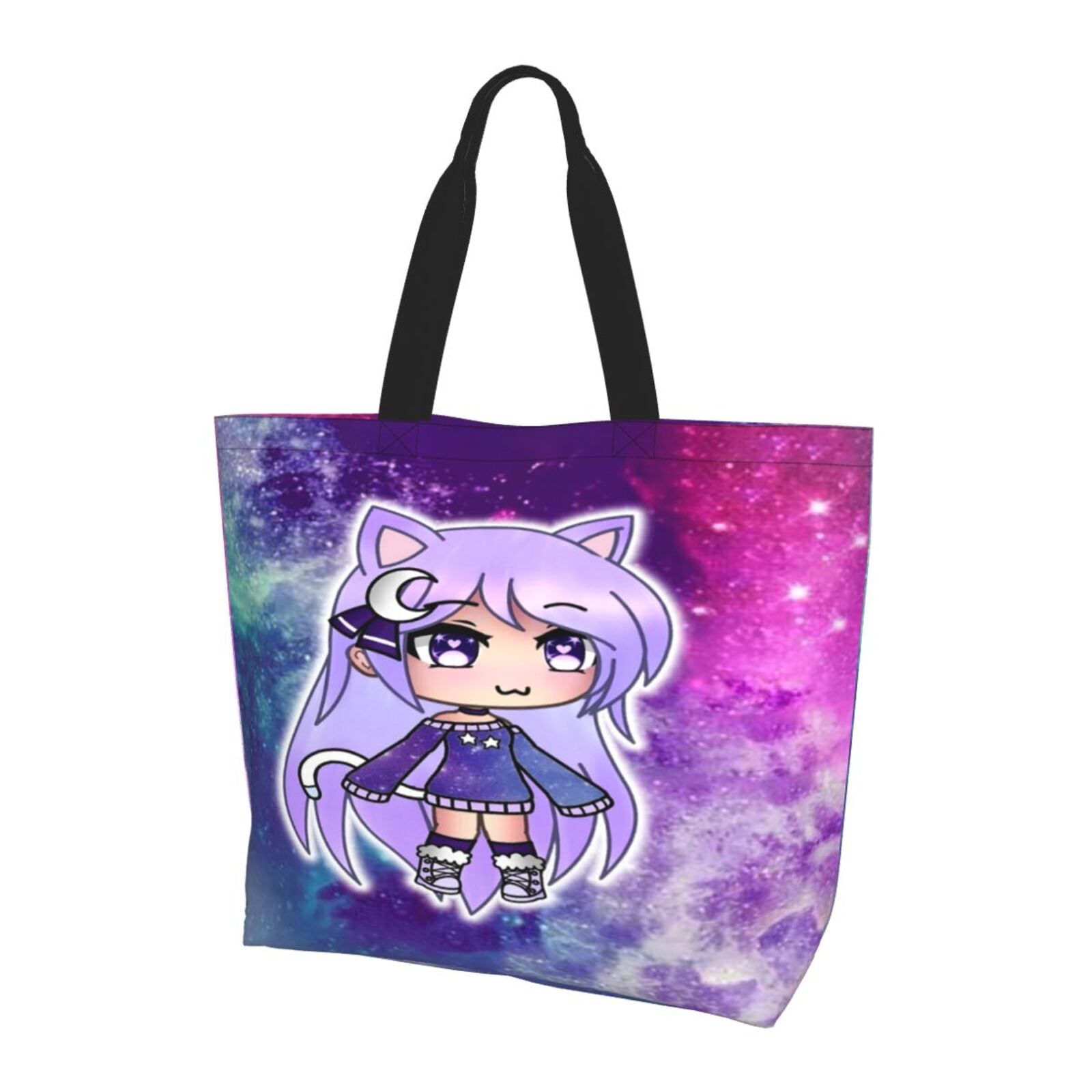 Galaxy Gacha Life Tote Bag For Women Cute Beach Bag Portable Handbag ...