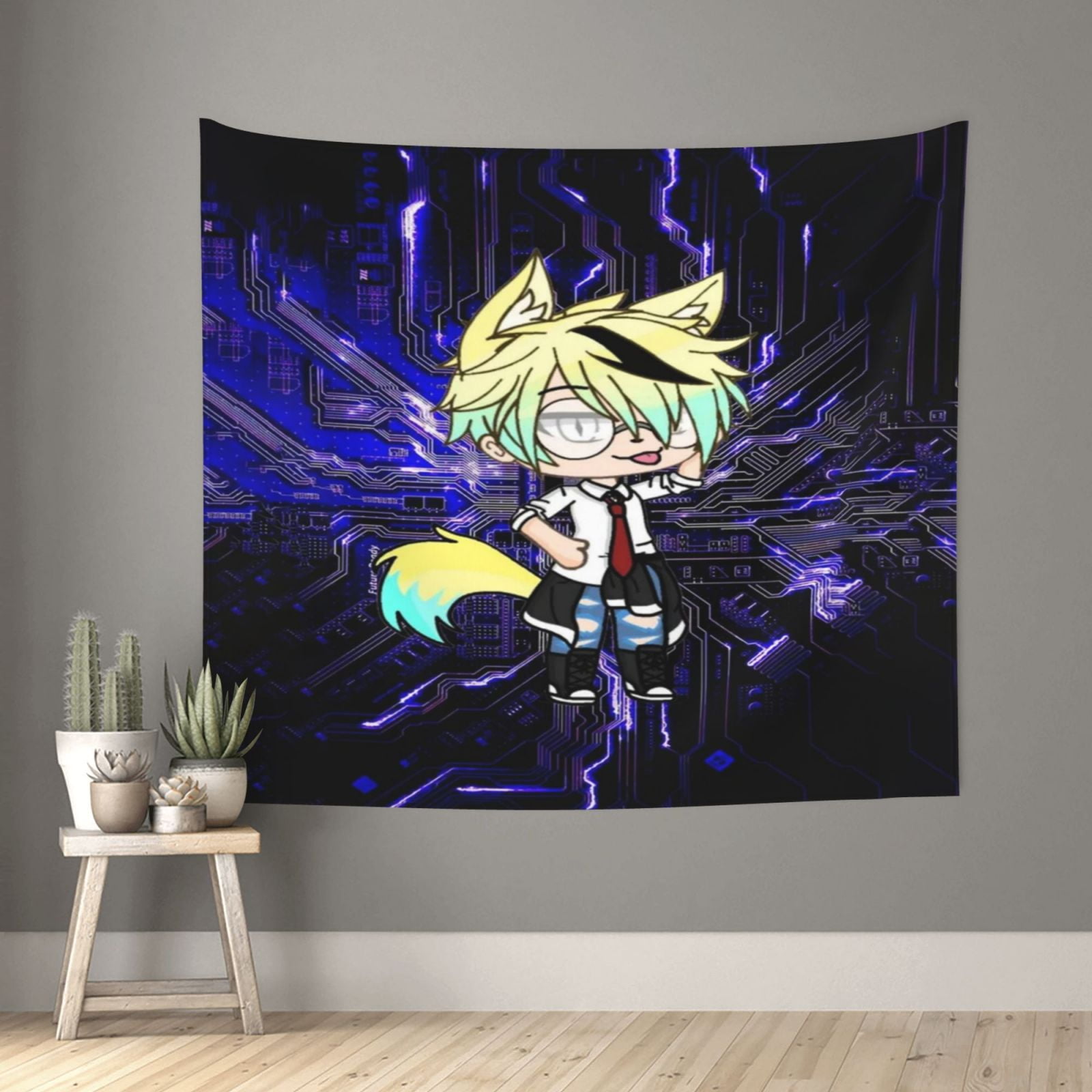 Galaxy Gacha Life Wall Tapestry Anime Poster For Bedroom Aesthetics ...