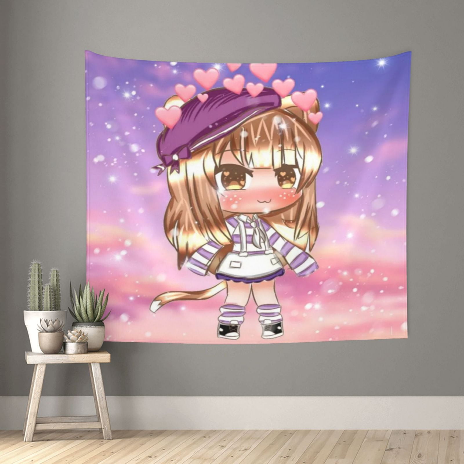 Galaxy Gacha Life Wall Tapestry Anime Poster For Bedroom Aesthetics ...