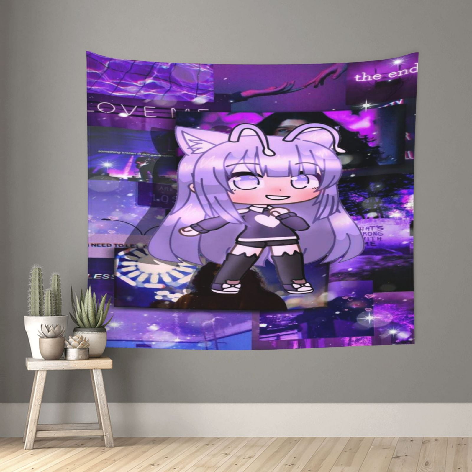 Galaxy Gacha Life Wall Tapestry Anime Poster For Bedroom Aesthetics ...
