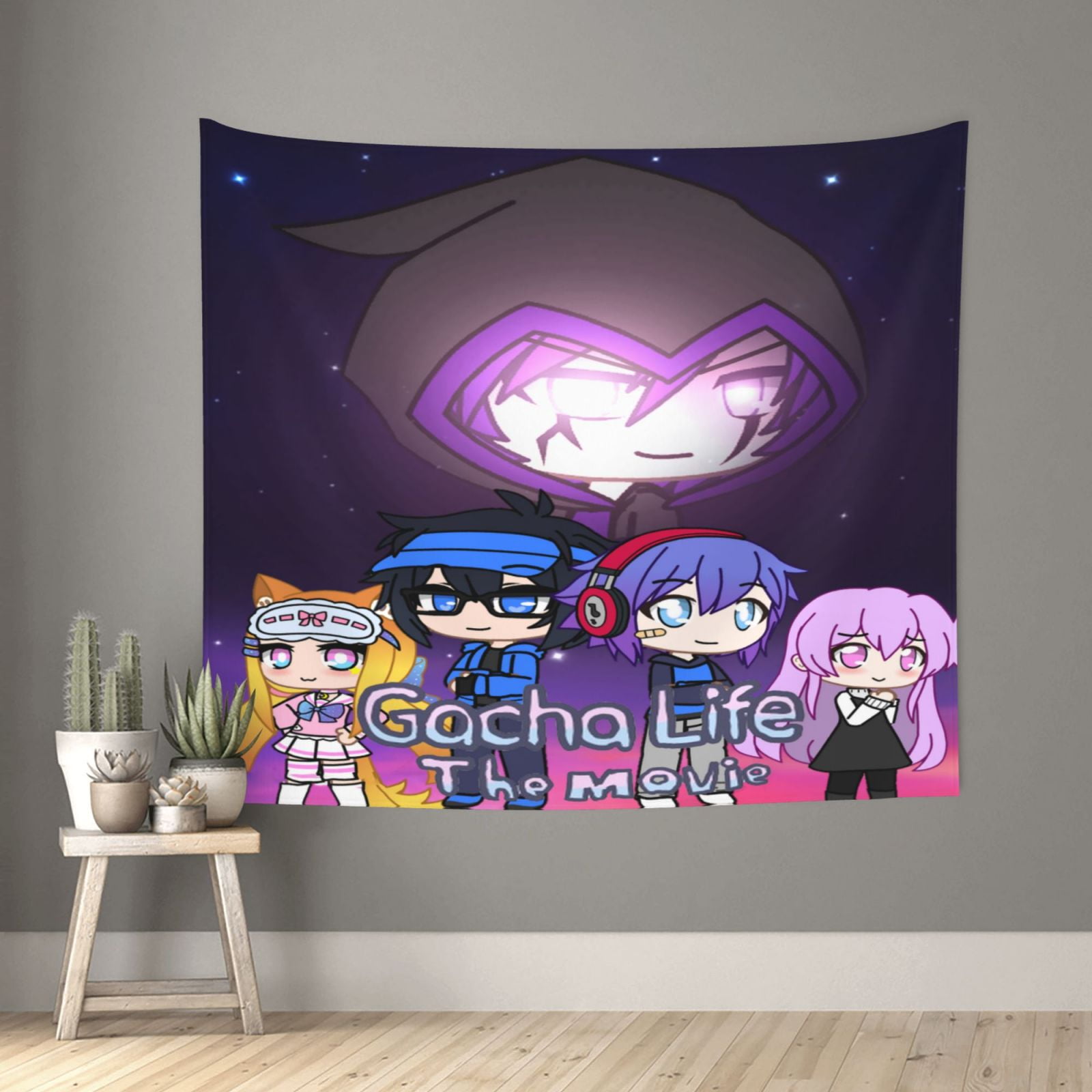 Galaxy Gacha Life Wall Tapestry Anime Poster For Bedroom Aesthetics ...