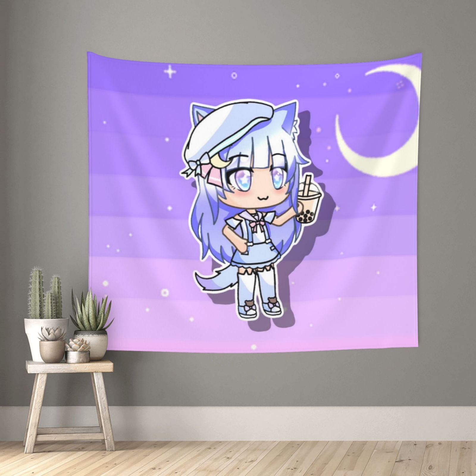 Galaxy Gacha Life Wall Tapestry Anime Poster For Bedroom Aesthetics ...