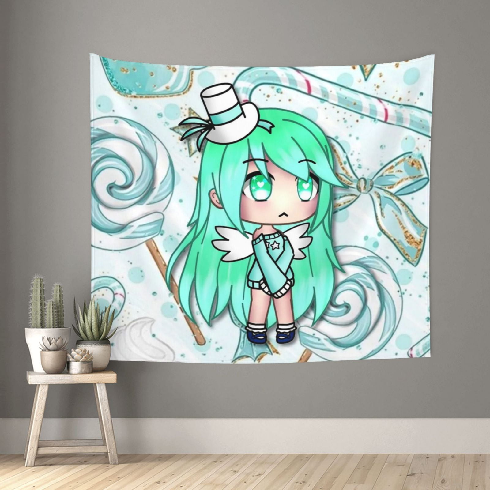 Galaxy Gacha Life Wall Tapestry Anime Poster For Bedroom Aesthetics ...