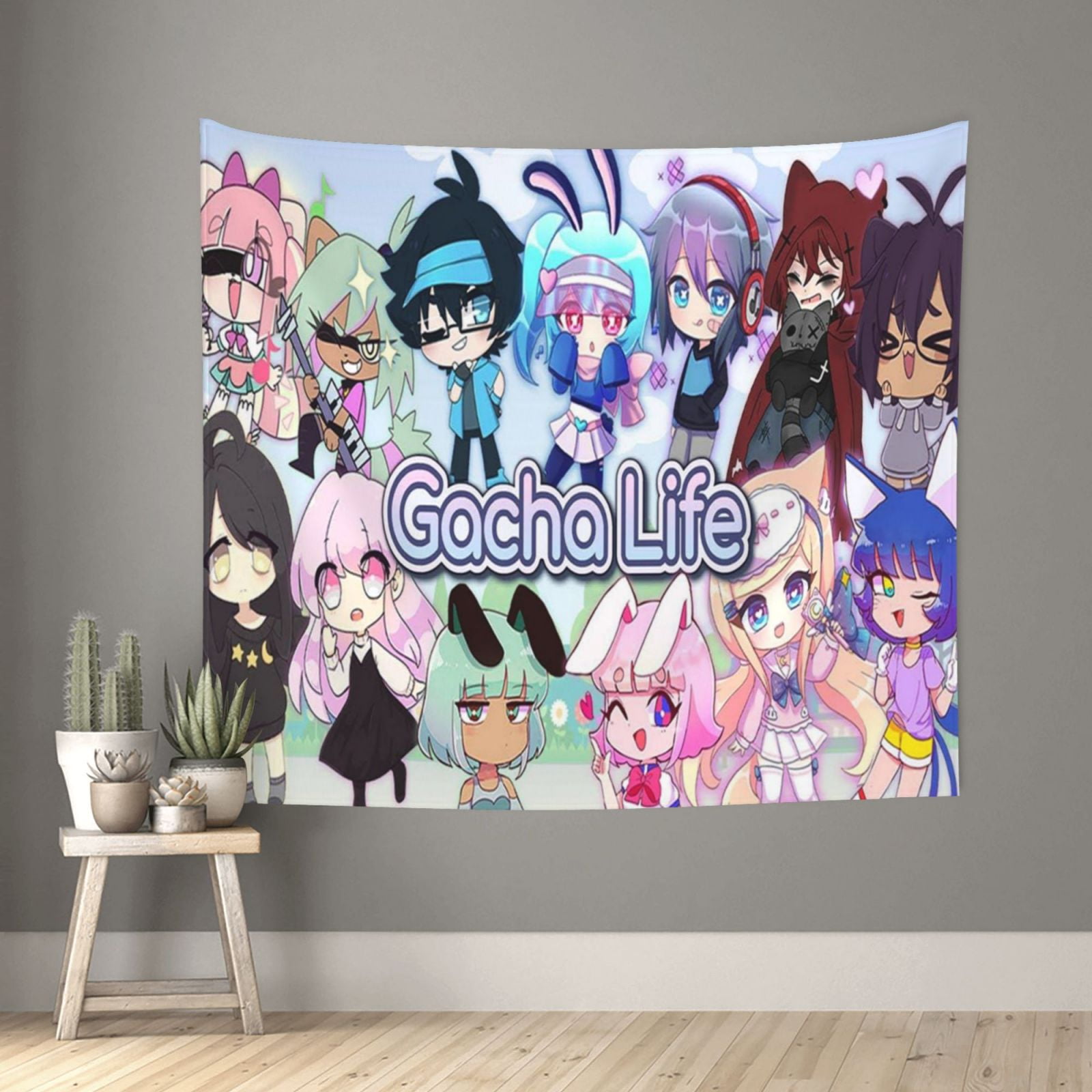 Galaxy Gacha Life Wall Tapestry Anime Poster For Bedroom Aesthetics ...