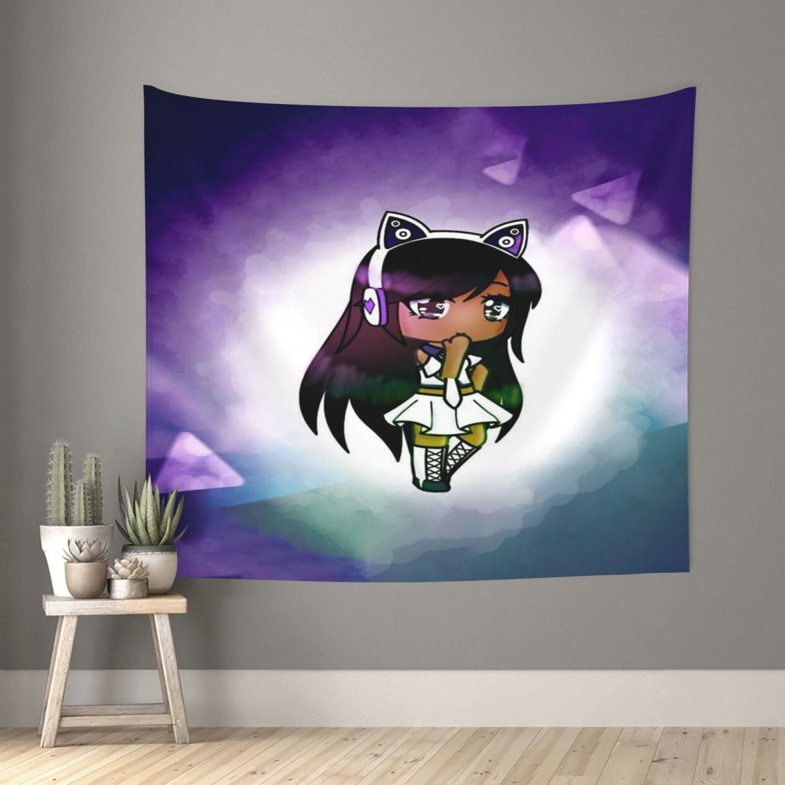Galaxy Gacha Life Wall Tapestry Anime Poster For Bedroom Aesthetics ...