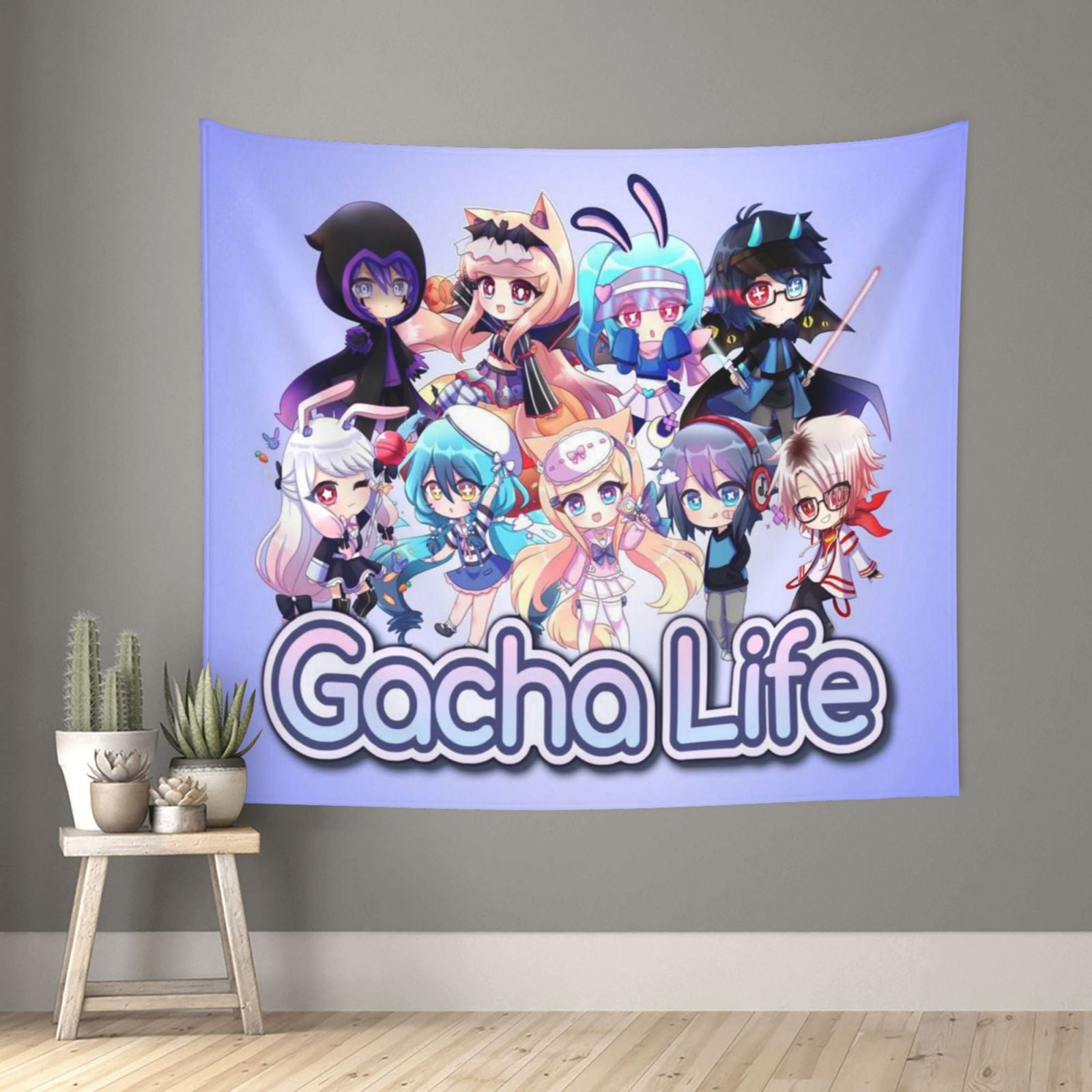 Galaxy Gacha Life Wall Tapestry Anime Poster For Bedroom Aesthetics ...