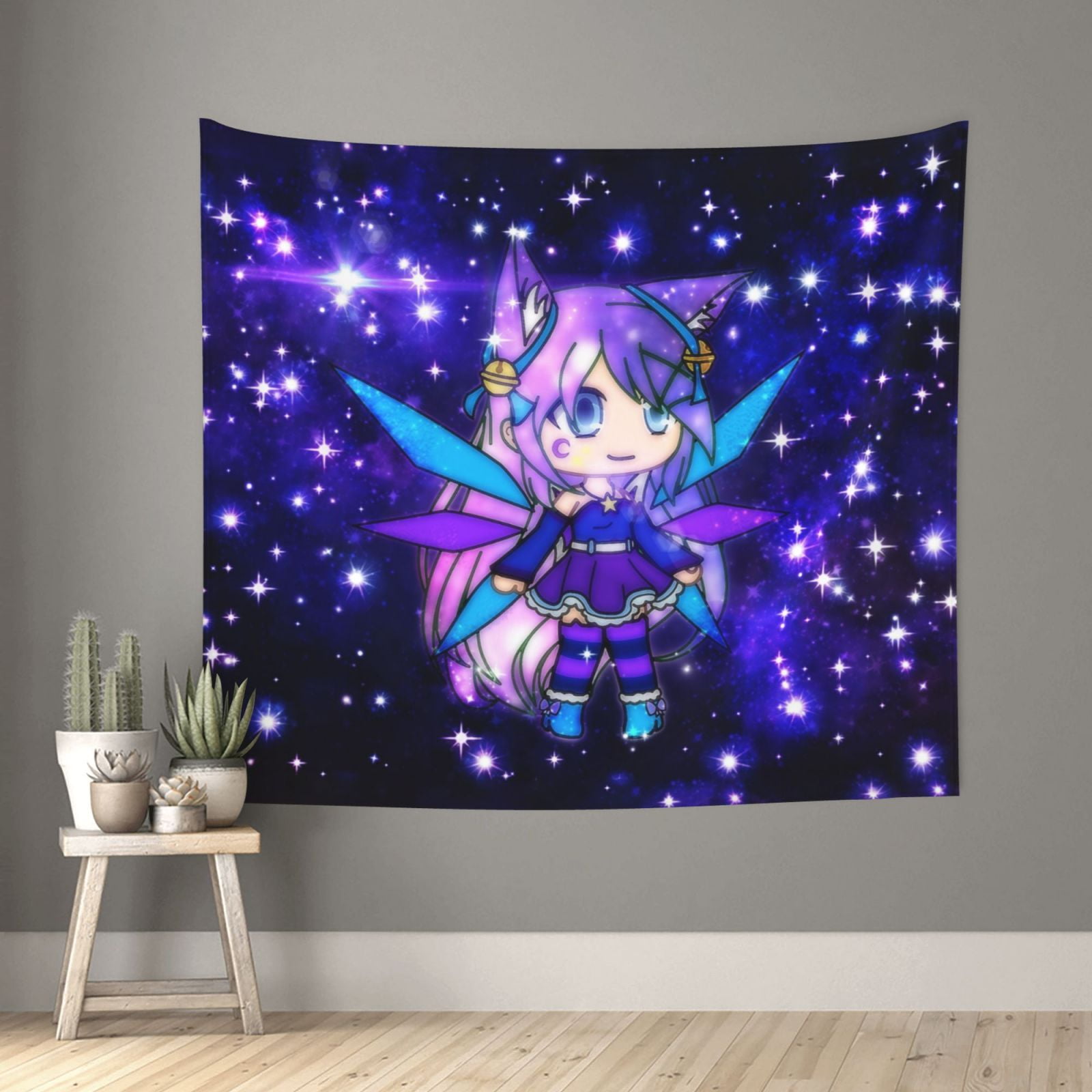 Galaxy Gacha Life Wall Tapestry Anime Poster For Bedroom Aesthetics ...