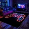 Galaxy Game Controller Area Rug, Non-Slip Gamer Carpet for Bedroom ...