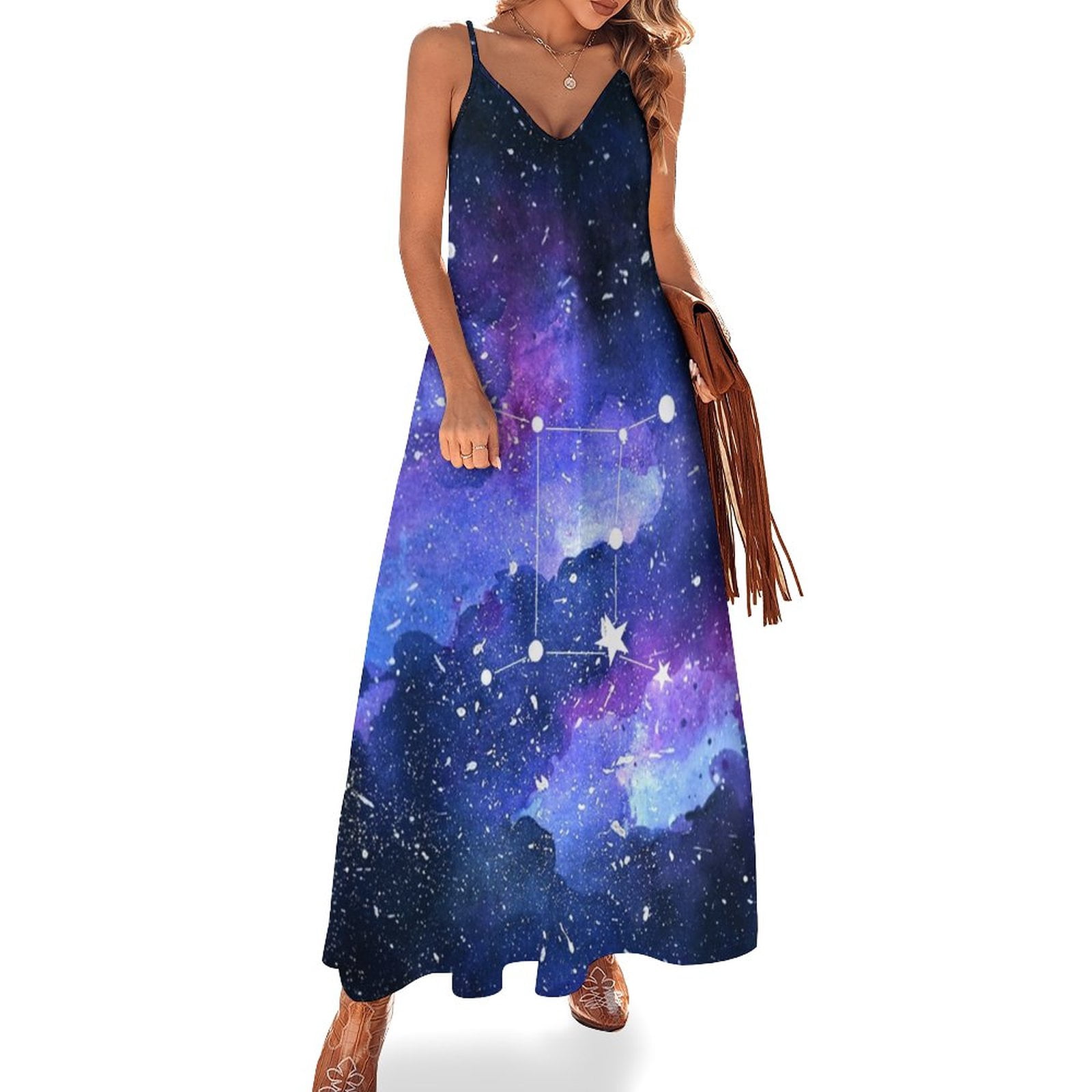 Galaxy Gemini Star Sign Sleeveless Dress summer dresses womens birthday ...