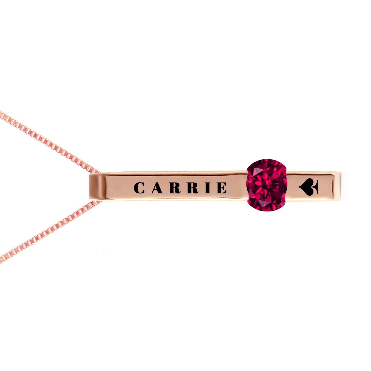Galaxy Gold Bar Solid 14K Rose Gold Personalized Customizable Engraving ...