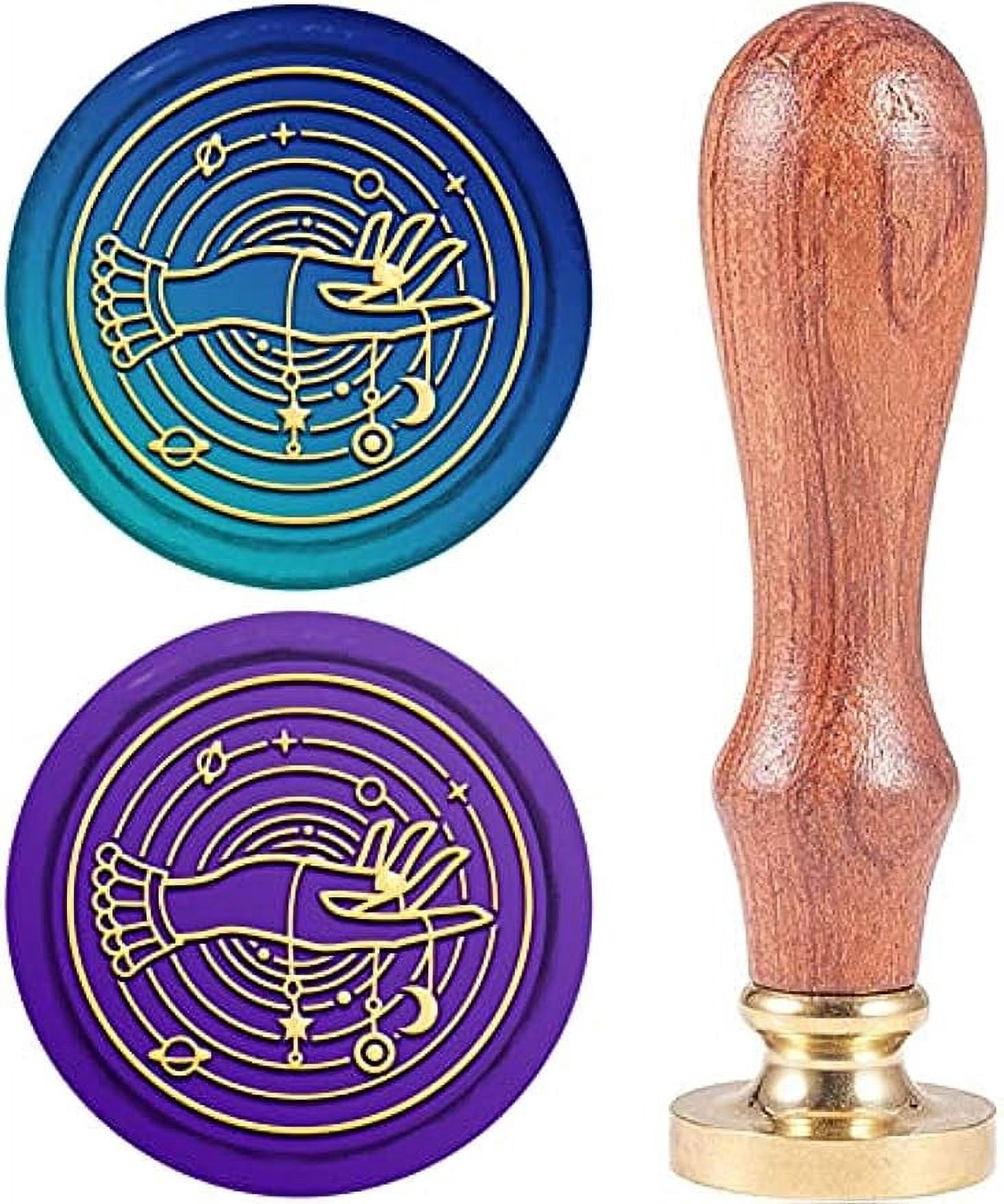 Galaxy Hand Wax Seal Stamp Vintage Detachable Cosmic Star Sealing Stamp ...