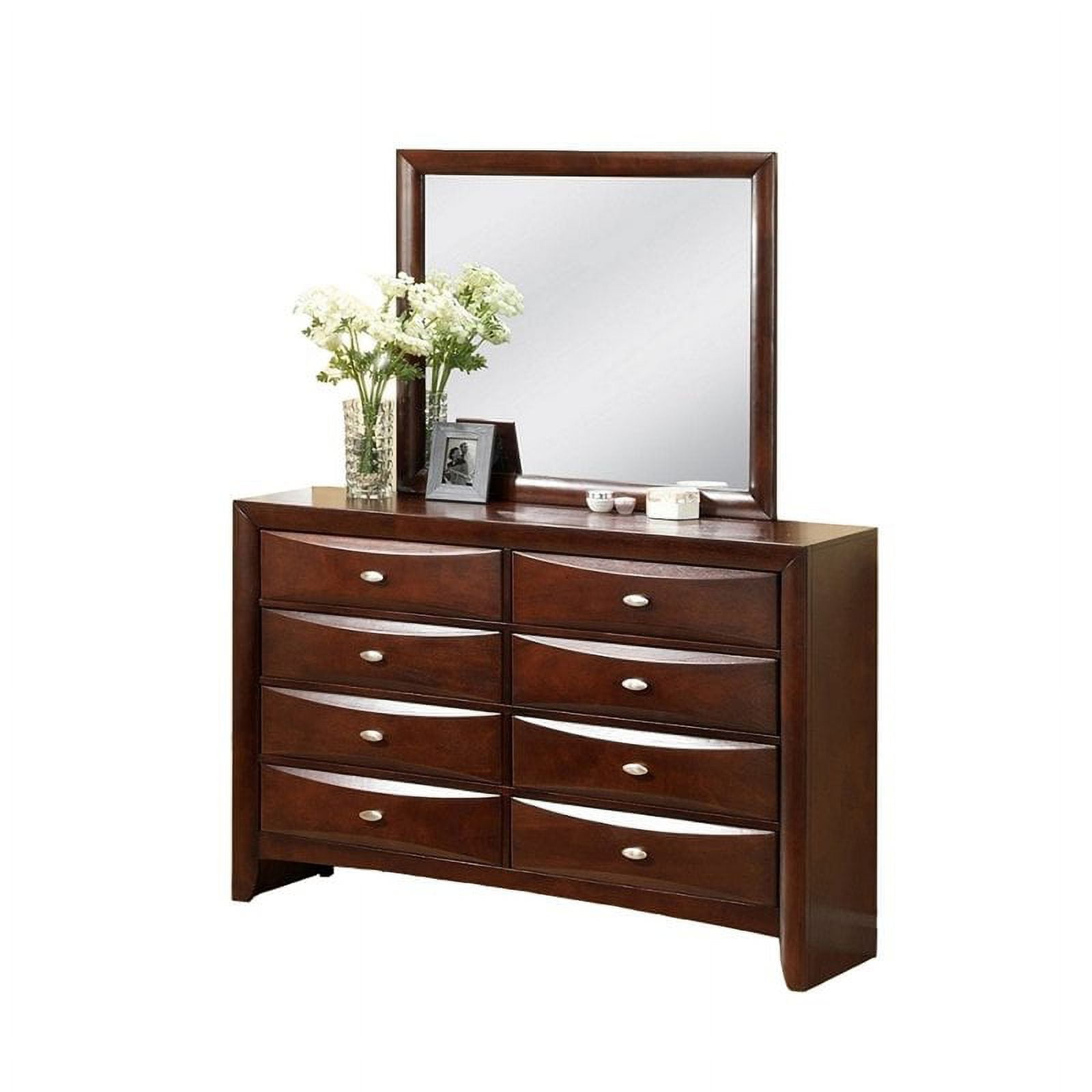 Galaxy Home Emily 8 Drawer Dresser made with Wood in Cherry - Walmart.com
