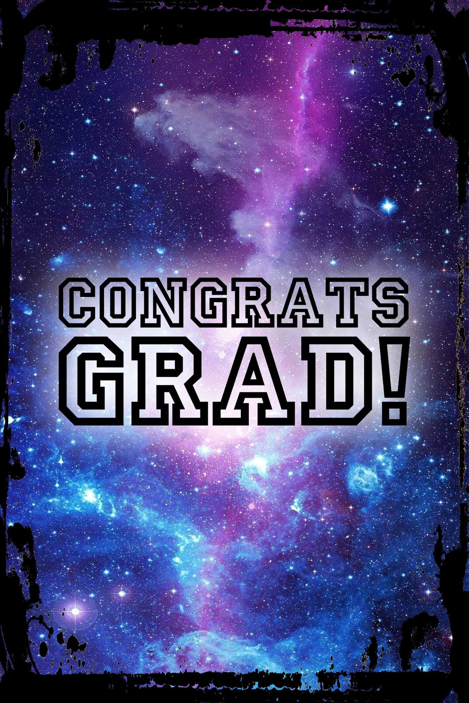 Galaxy Inspirational Wall Art Congrats grad! Class of 2019 varsity ...